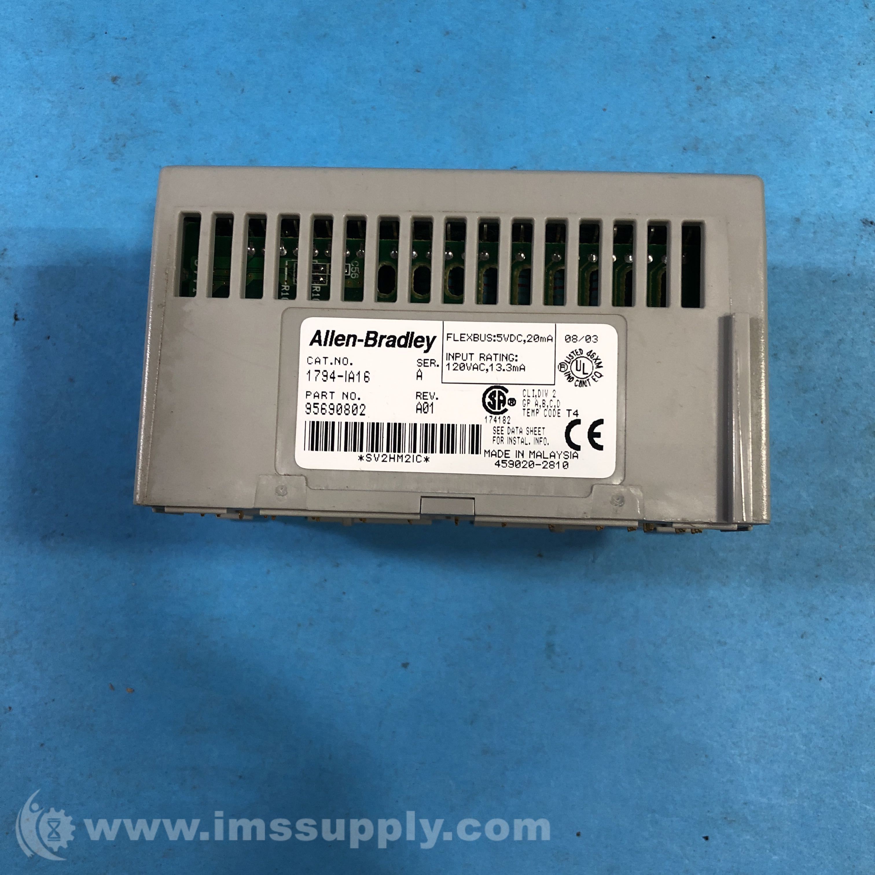 Allen Bradley 1794-IA16 Series: A I/O Module, 16 Digital Inputs - IMS ...