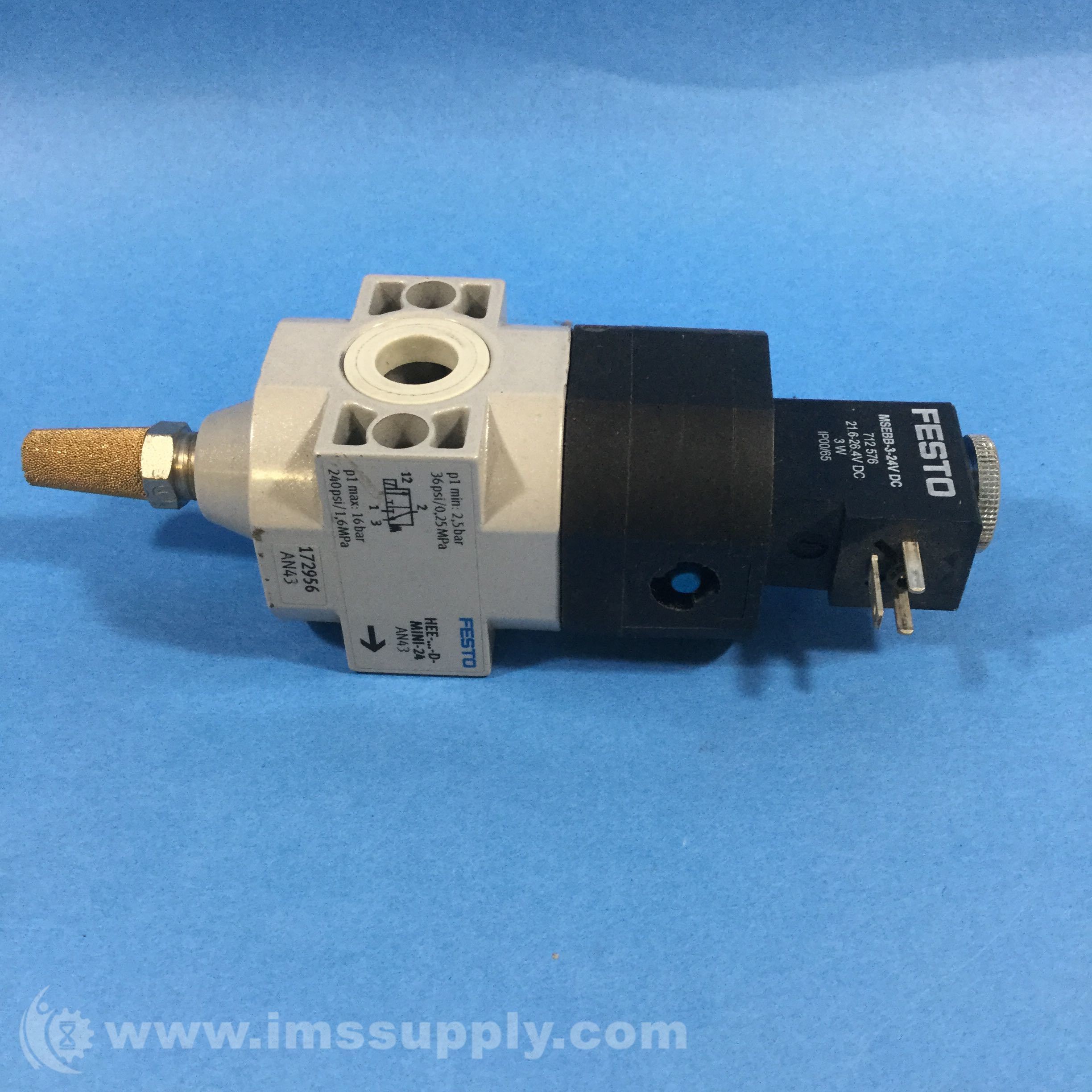 Festo HEE-D-MINI-24 Solenoid Valve - IMS Supply
