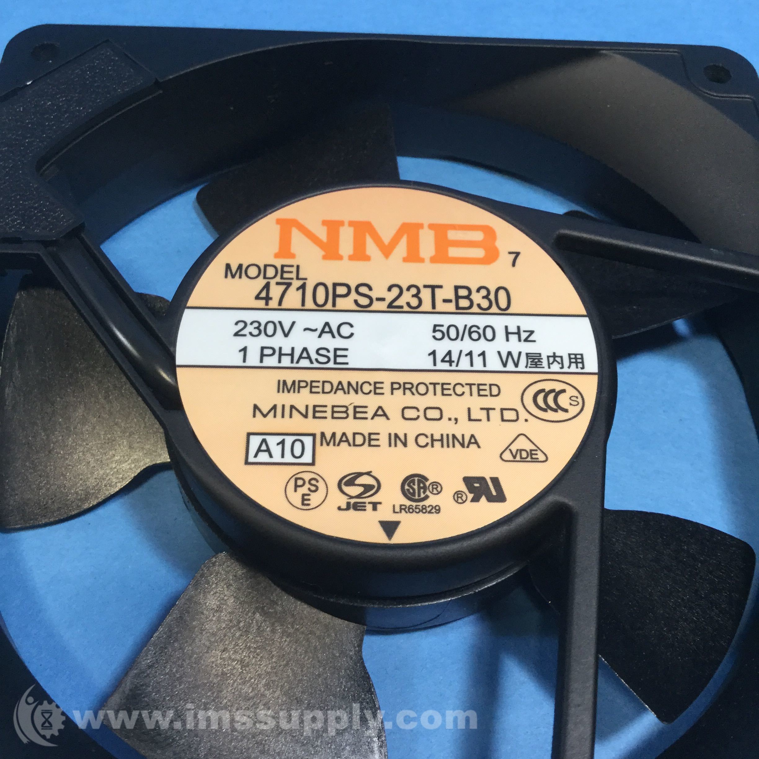 Nmb 4710ps 23t B30 Axial Fan 1 Phase 230 Vac 50 60hz 14 11w Ims