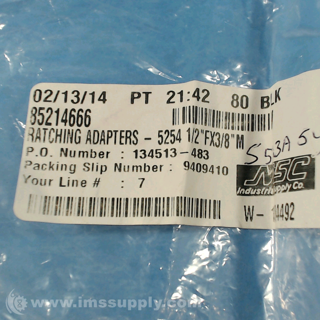 Proto Tools 5254 Drive Adapter 1/2 F x 3/8 M - IMS Supply