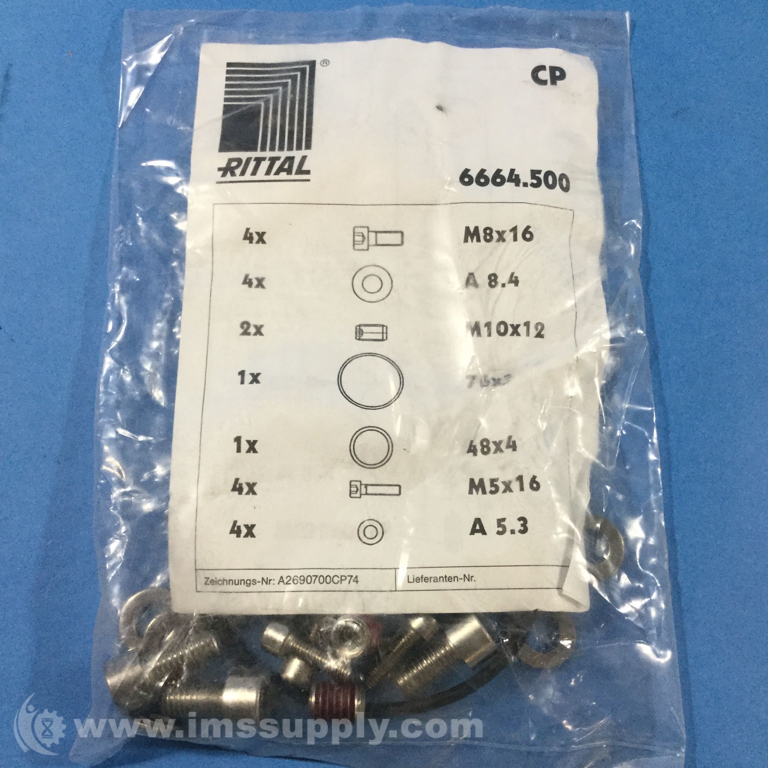 Rittal 6664.500 Stainless Steel Mounting Bracket - IMS Supply