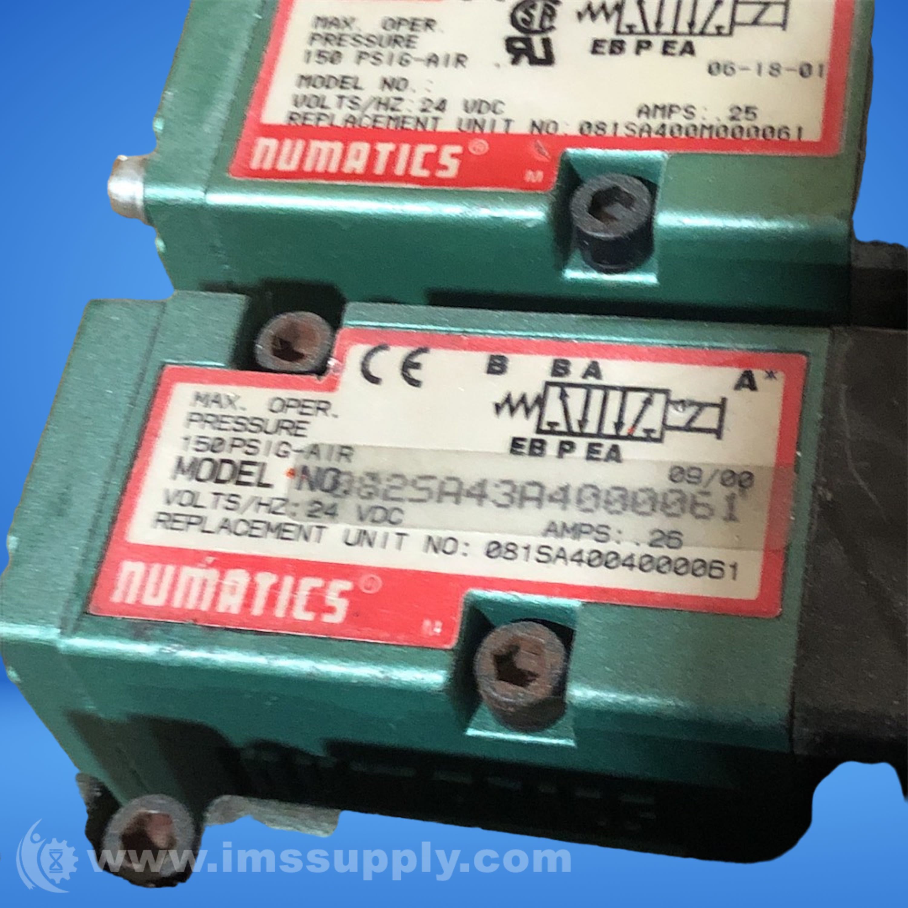 Numatics 10 valve overhead assembly - IMS Supply