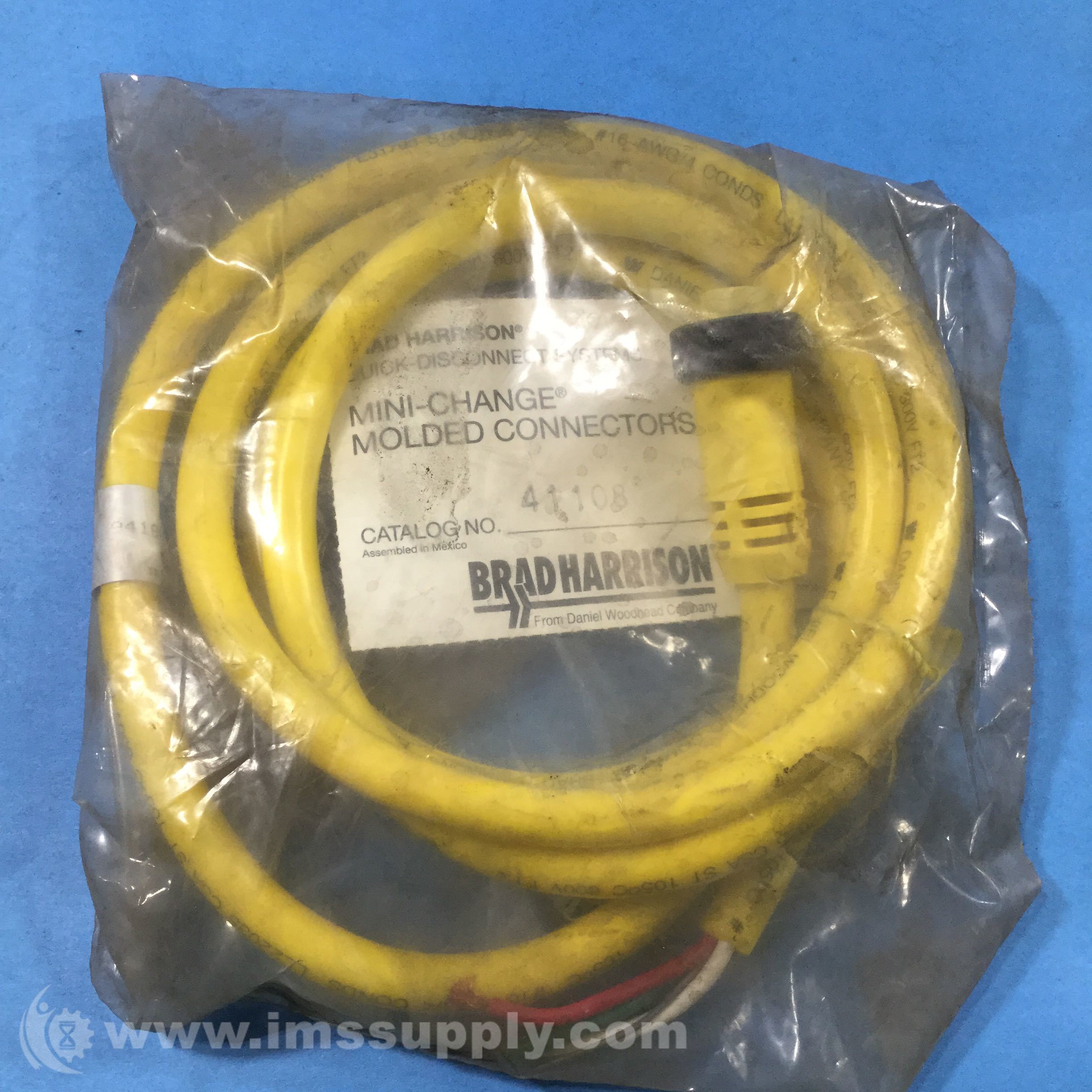 Brad Harrison 41108 Cable Assembly, 4 Pin, 6 Ft Length - IMS Supply