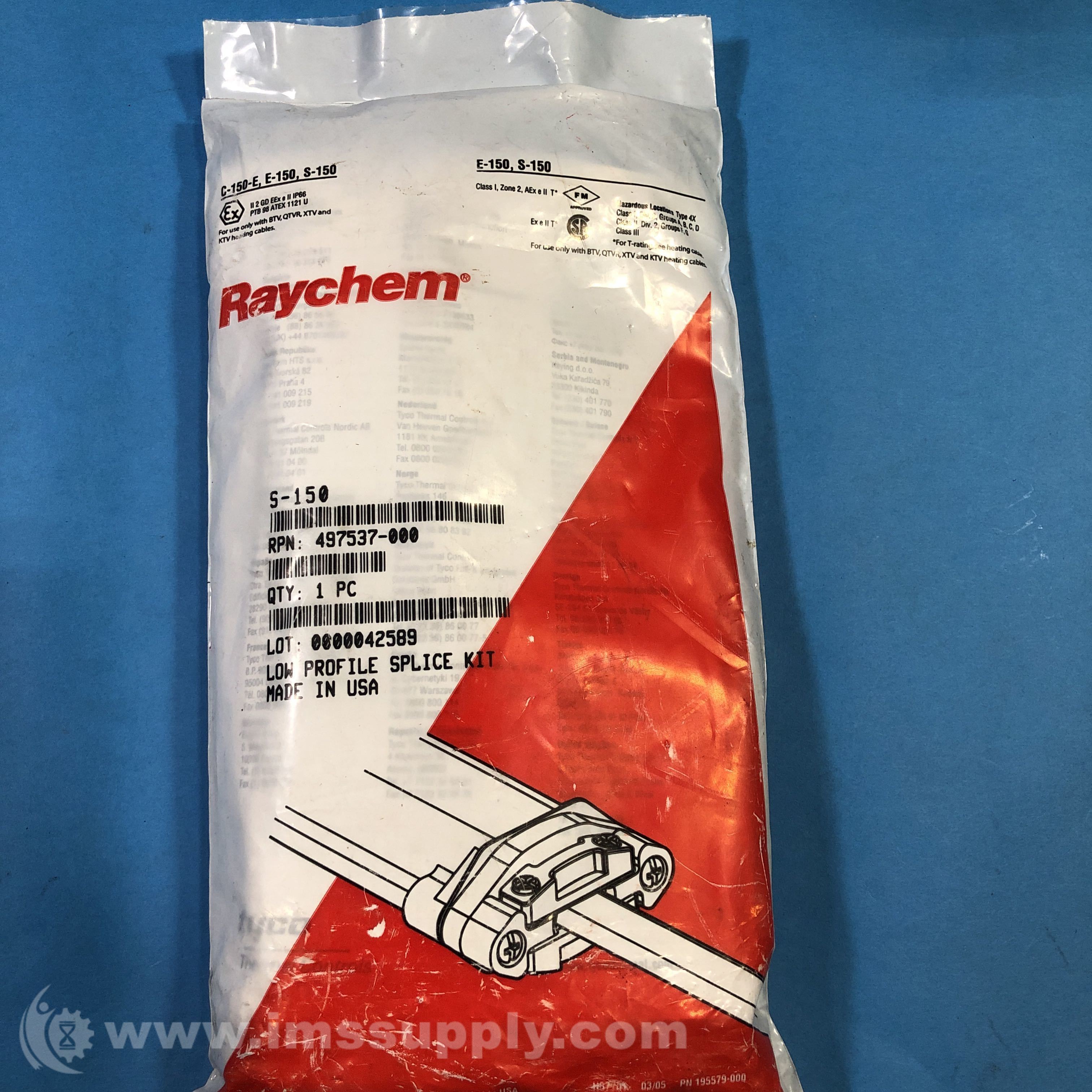 Raychem 497537-000 S-150 Low Profile Splice Kit - IMS Supply