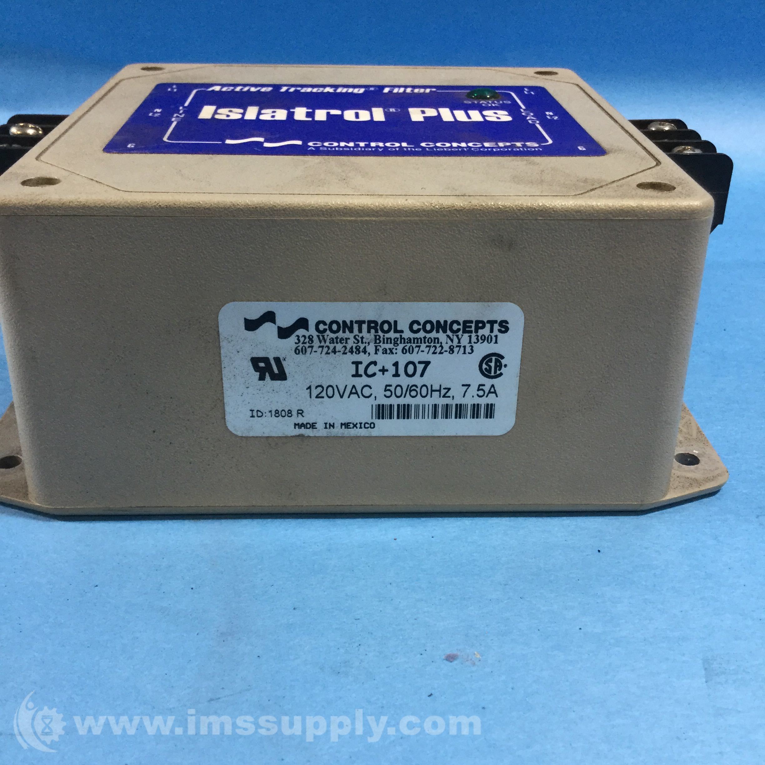 Control Concepts IC+107 Isatrol Plus Tracking Filter - IMS Supply