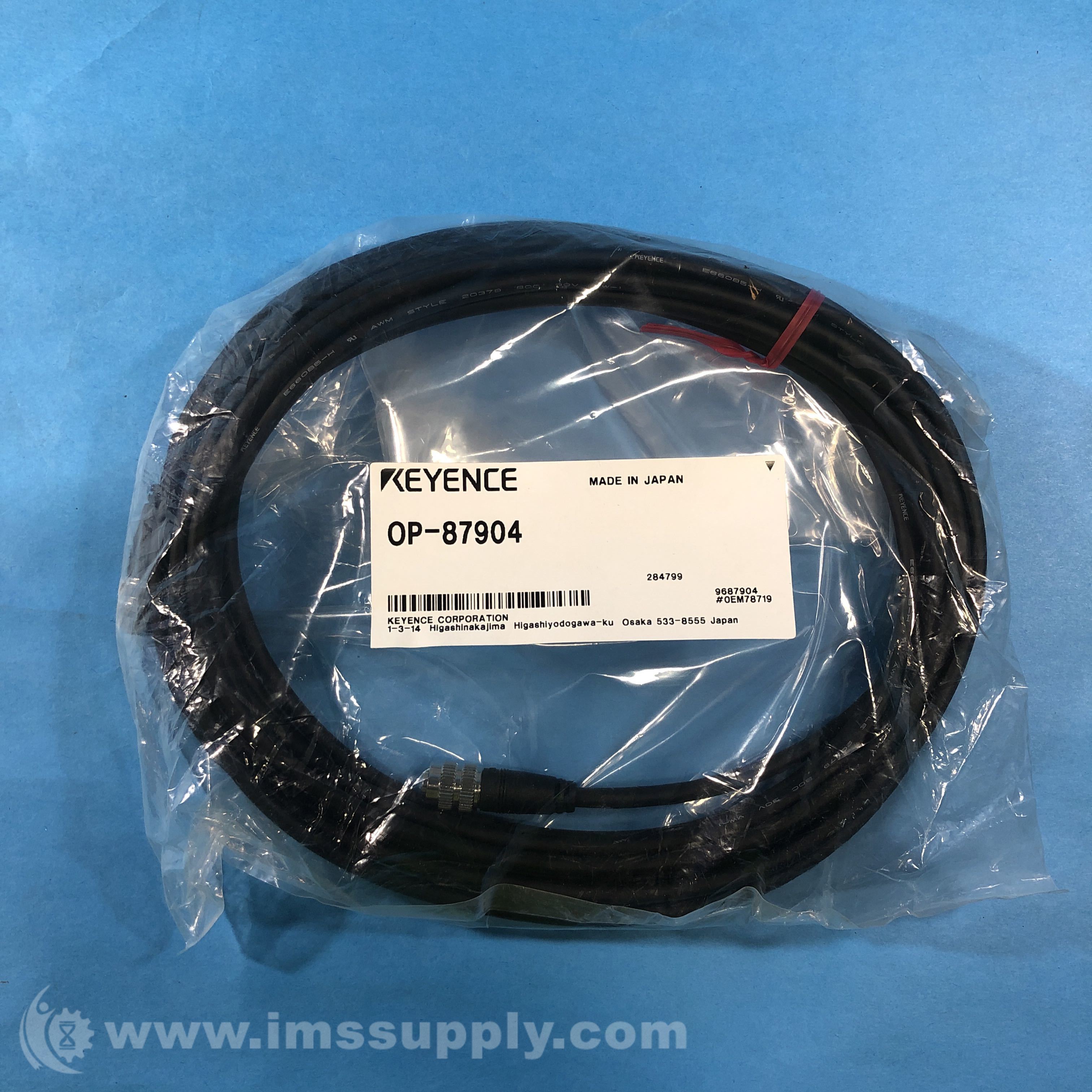 Keyence OP-87904 5 m Sensor Head Cable - IMS Supply