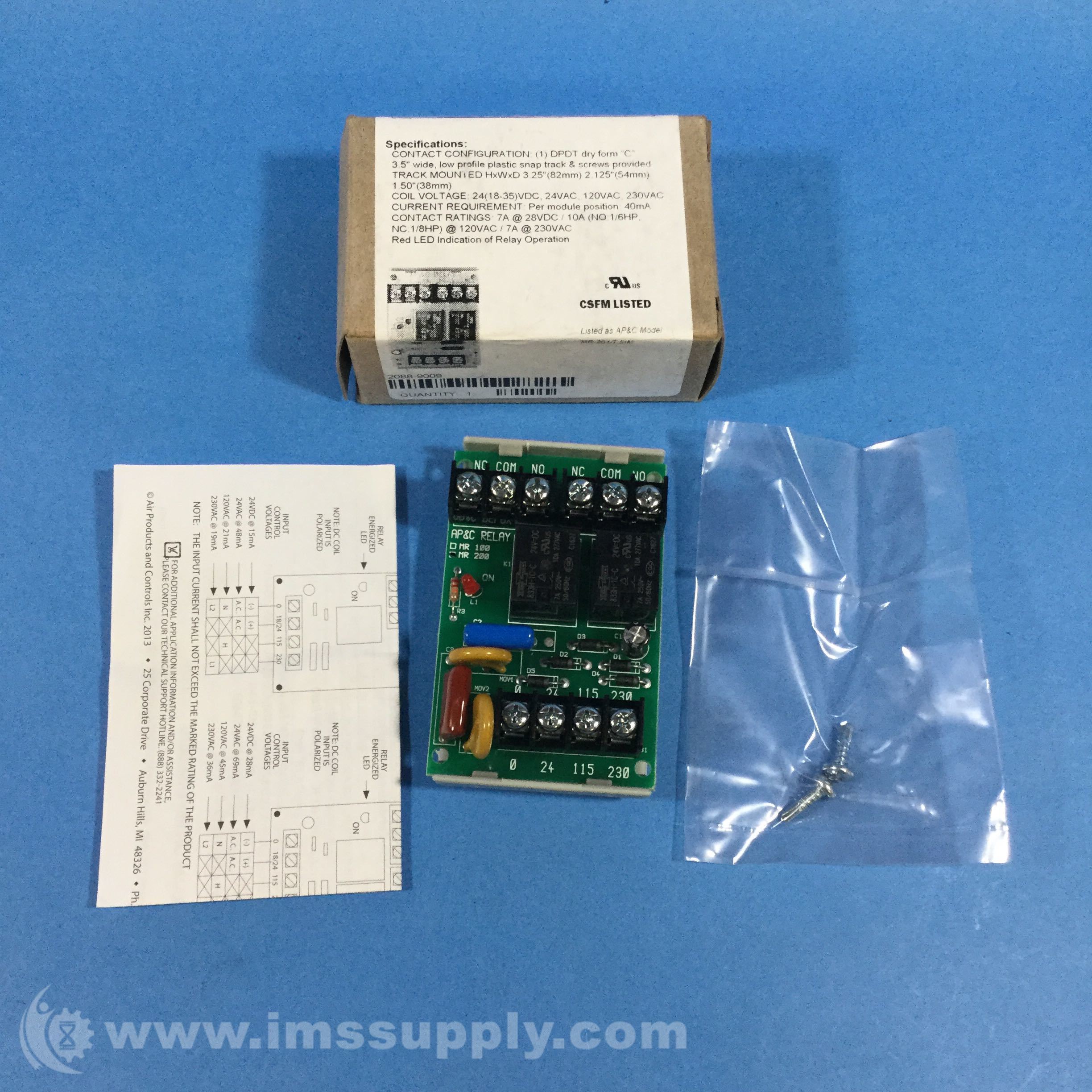 Simplex 2088-9009 Fire Alarm Control Relay - IMS Supply