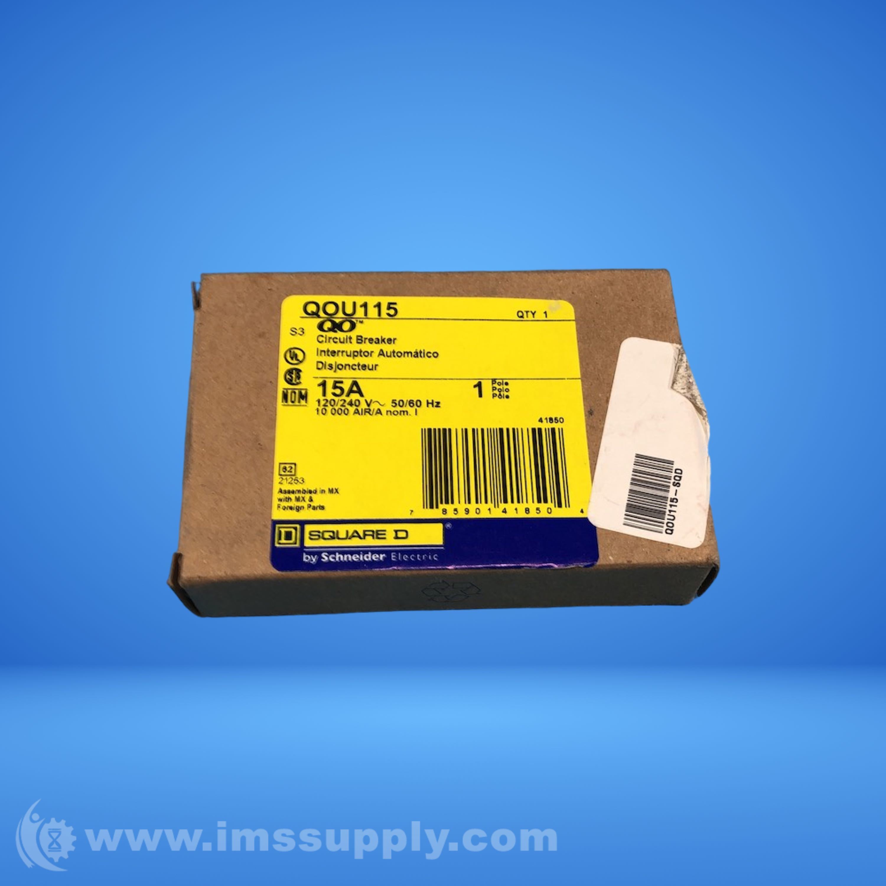 Square D QOU115 Circuit Breaker - IMS Supply