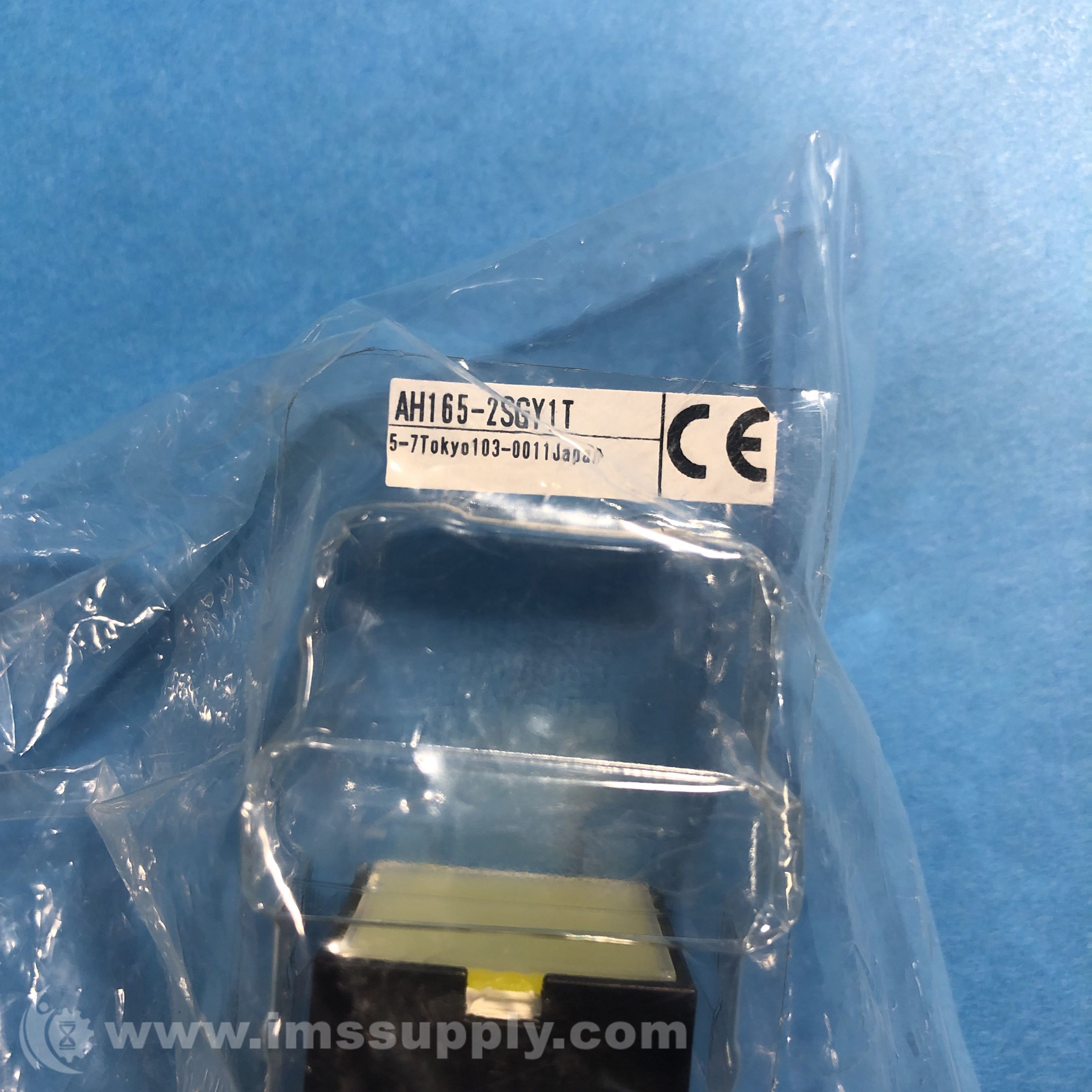 Fuji Electric AH165-2SGY1T Yellow Pushbutton - IMS Supply