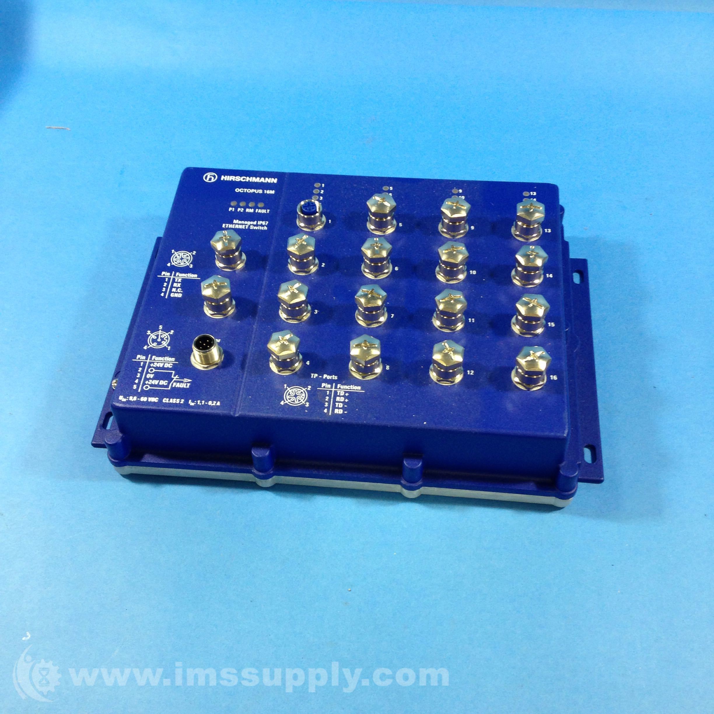 Hirschmann Octopus 16M Managed IP67 Ethernet Switch - IMS Supply