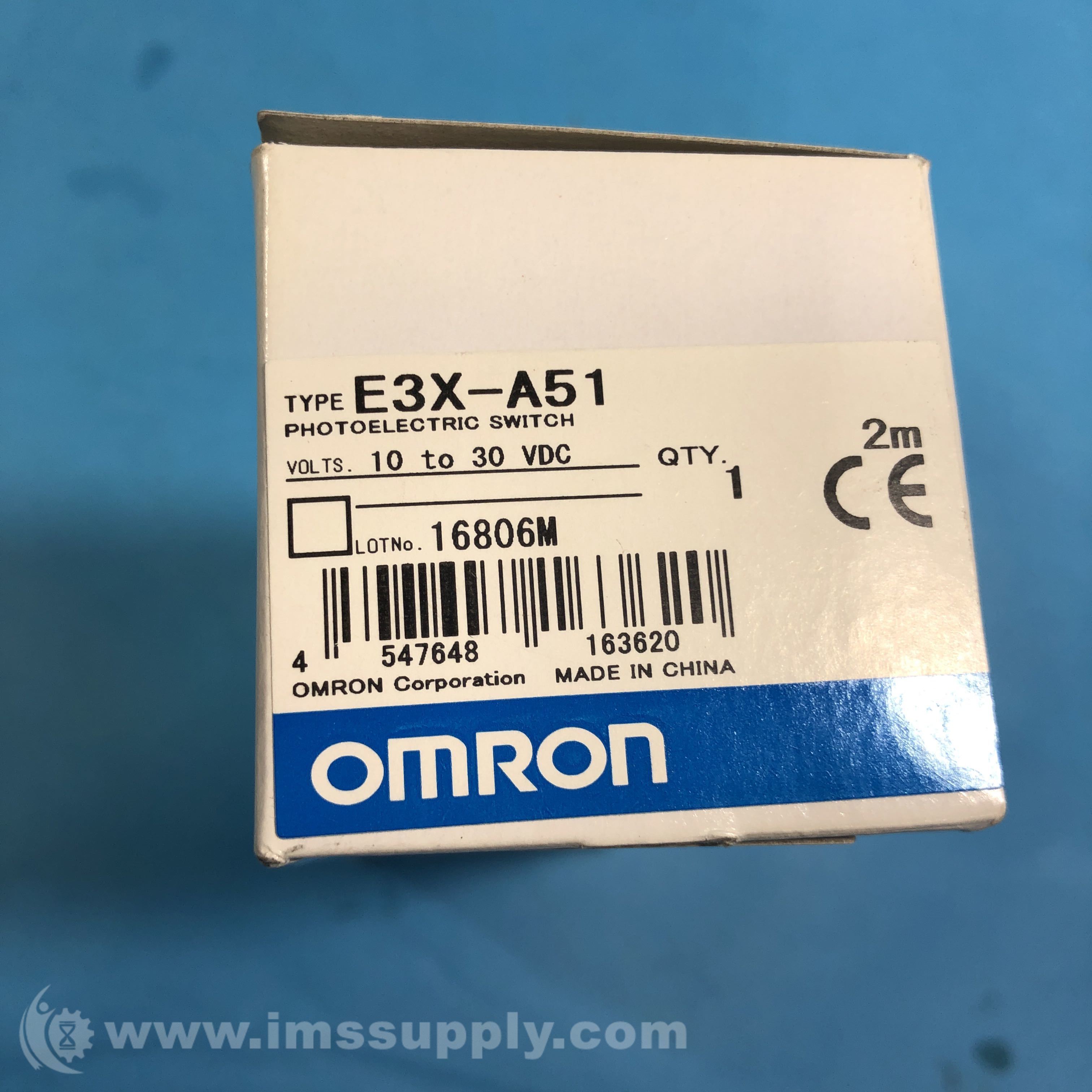 Omron E3X-A51 Fiber Optic Sensor, Super Manual, E3X-NA Series - IMS Supply
