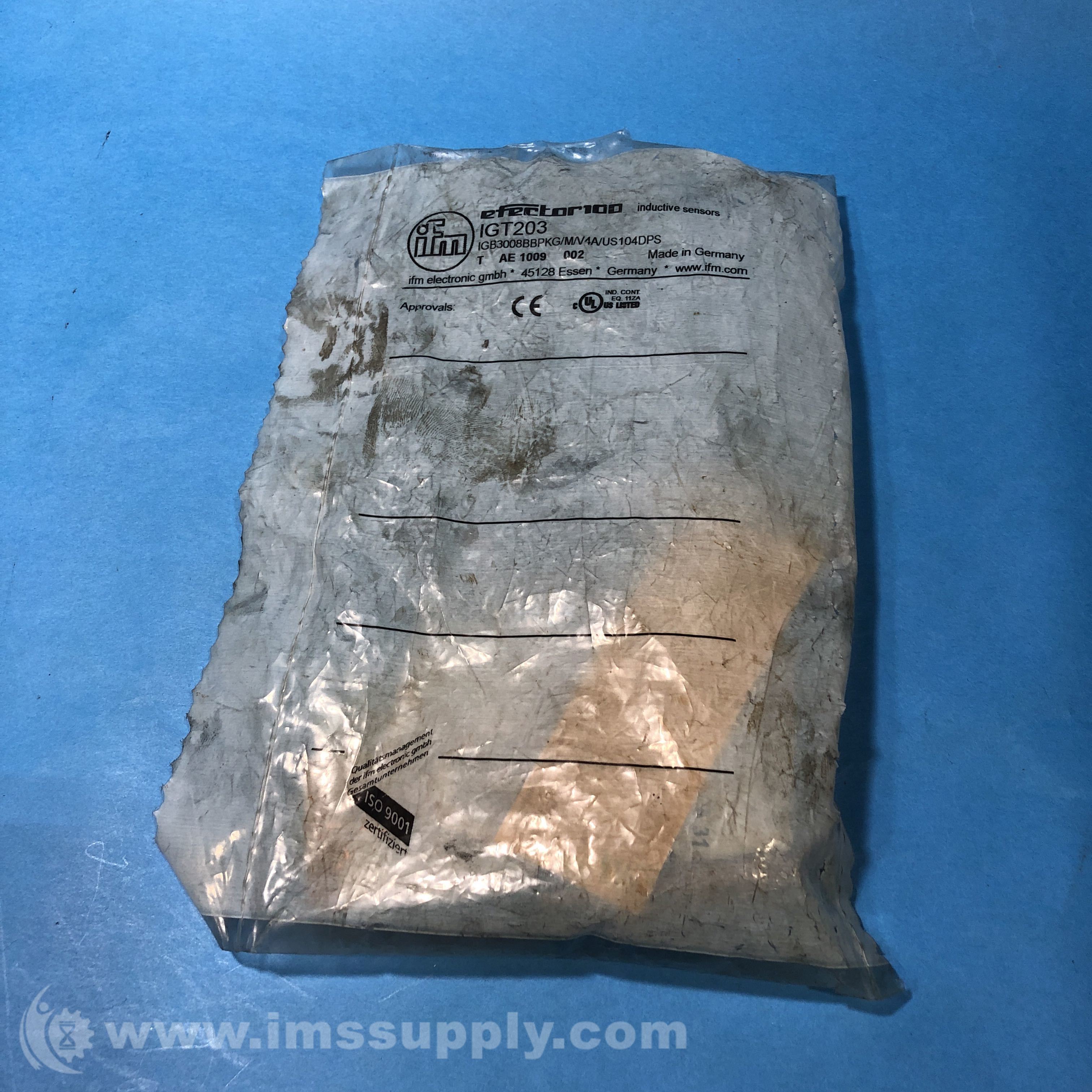 IFM Efector IGT203 IGB3008BBPKG Inductive Sensor - IMS Supply