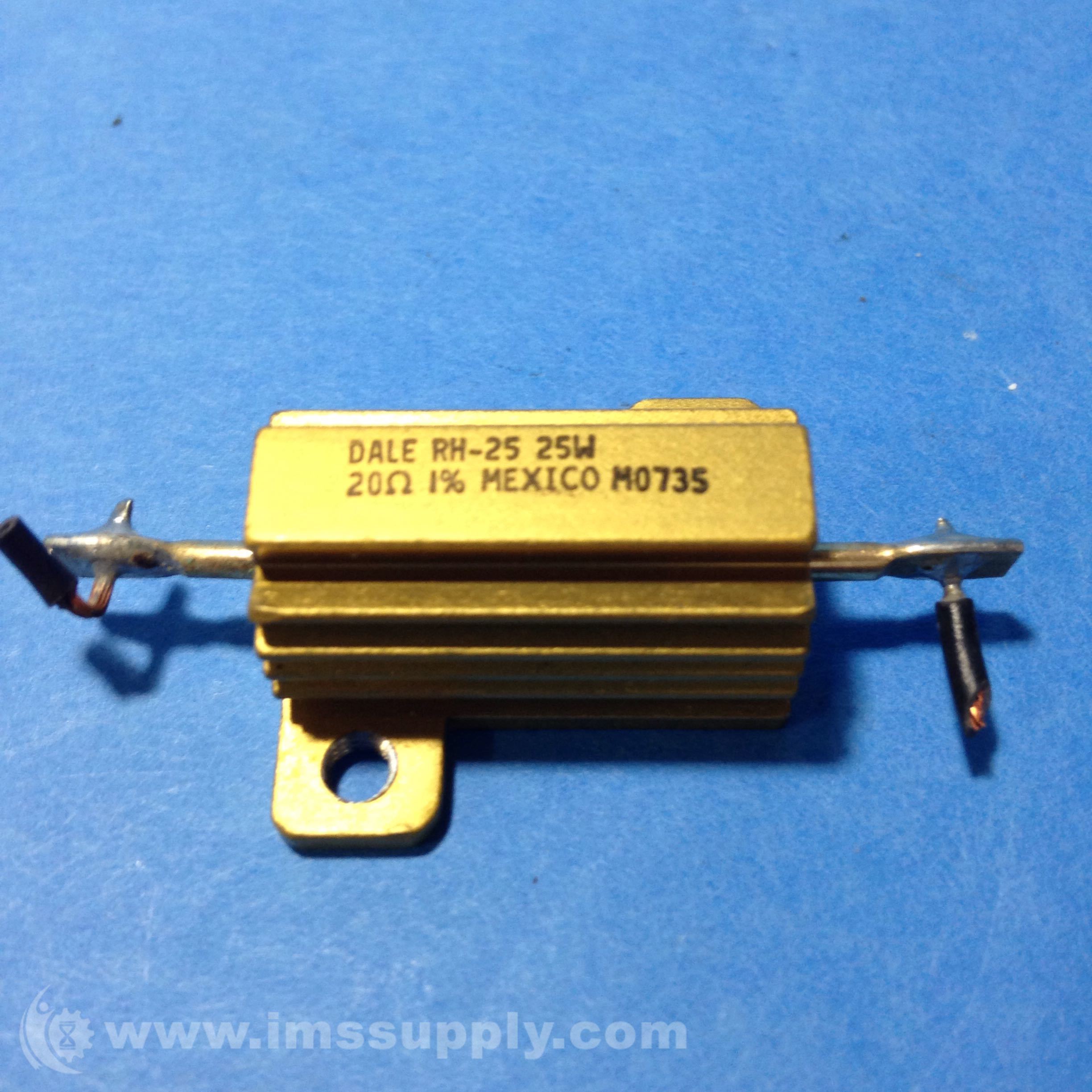 Dale RH-25 Resistor, 1 Ohm, 25 Watt, MS Aluminum Housed - IMS Supply