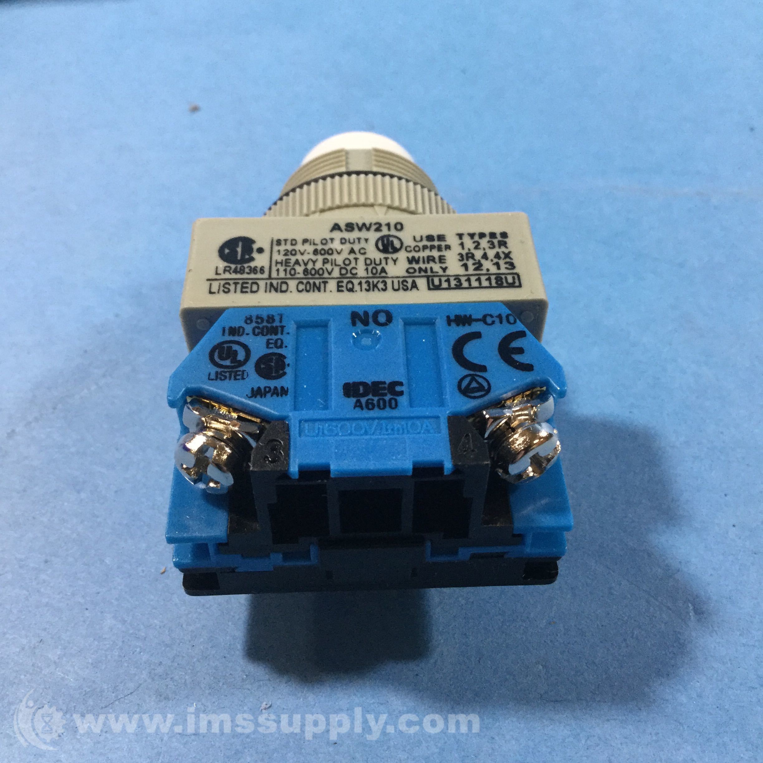 Idec ASW-210 Non-Illuminated Selector Switches, TW Series - IMS Supply
