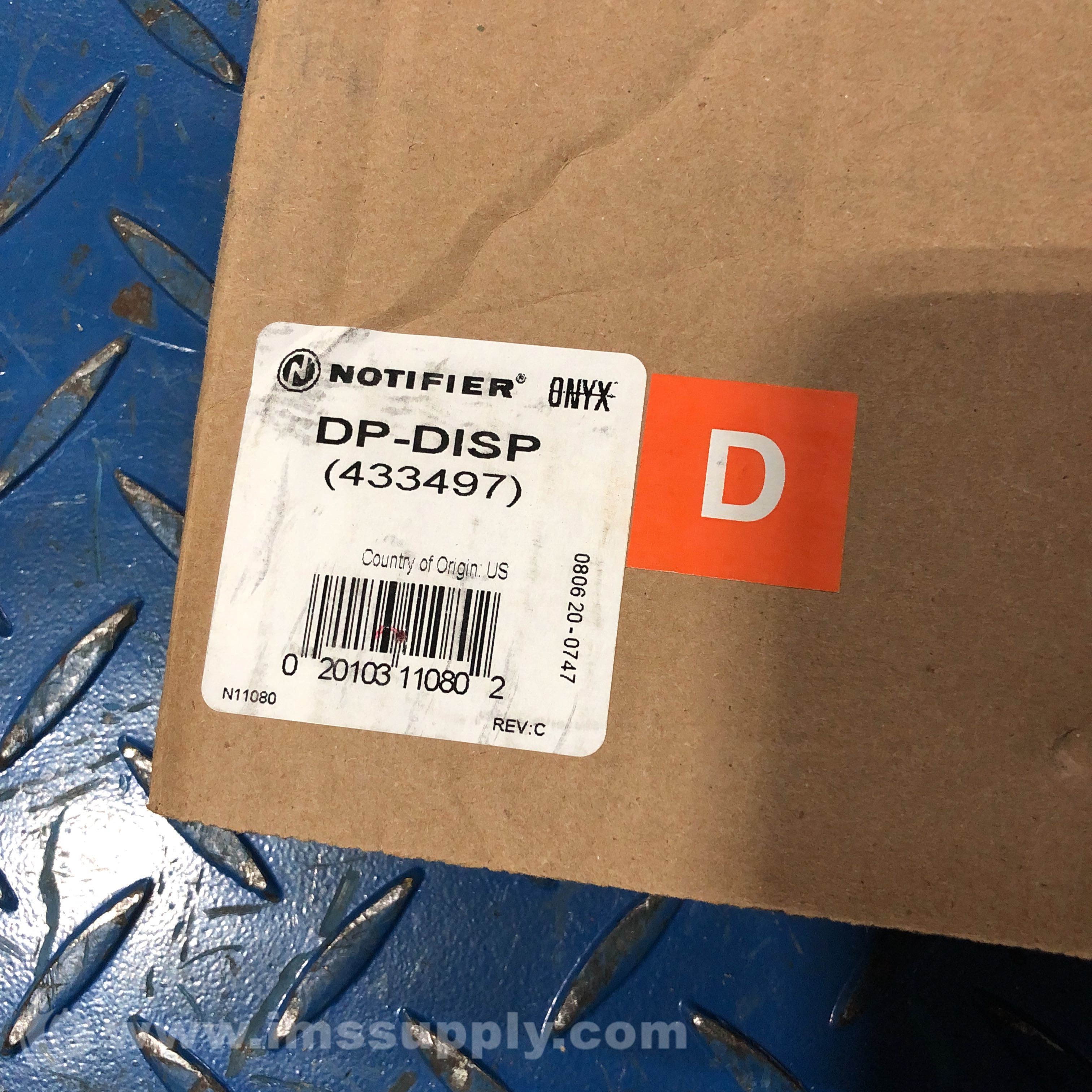 Notifier Co DP-DISP Dress Plate, Display, Black - IMS Supply