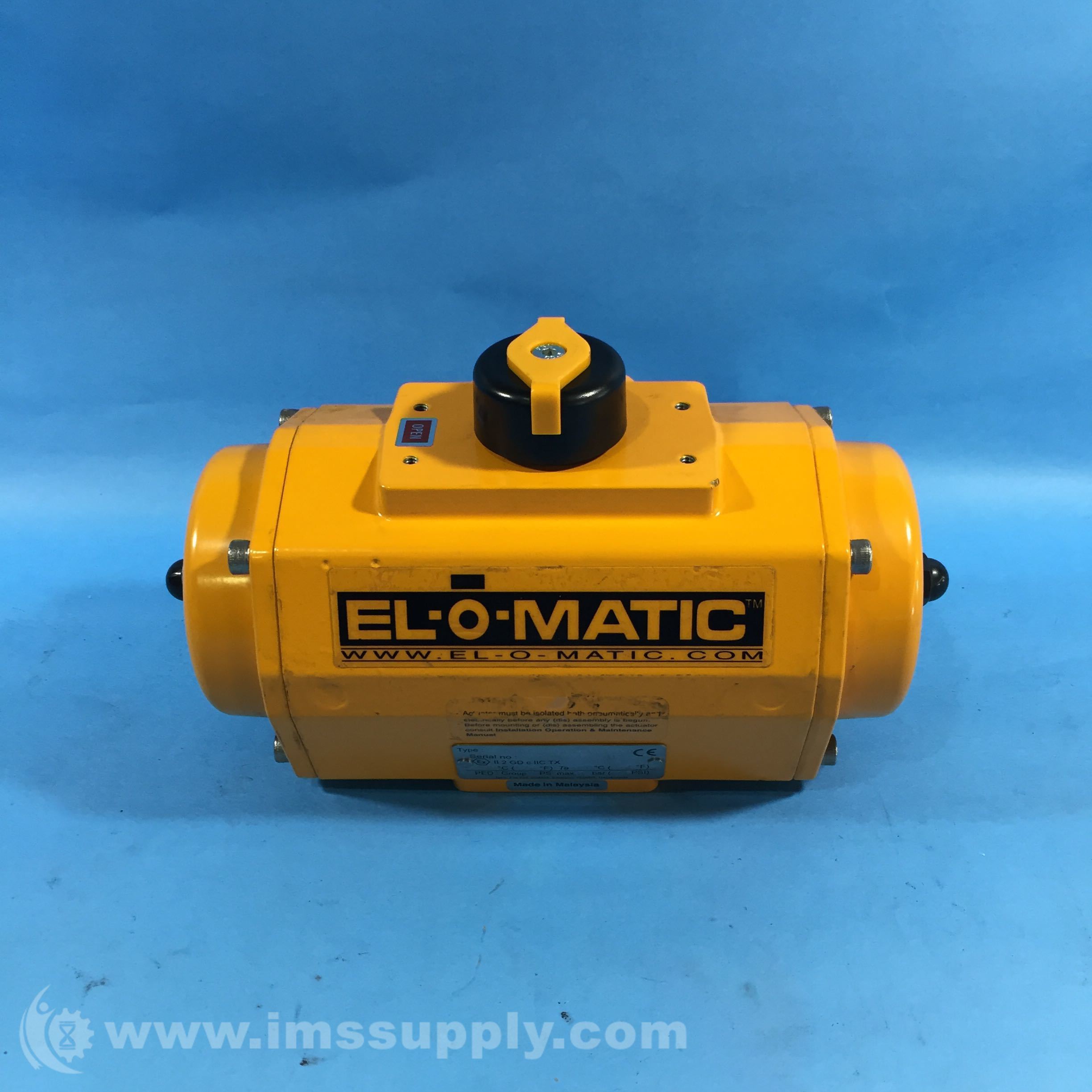 EL-O-MATIC ES0100.U1A03A.19KO Pneumatic Rack and Pinion Actuator - IMS ...