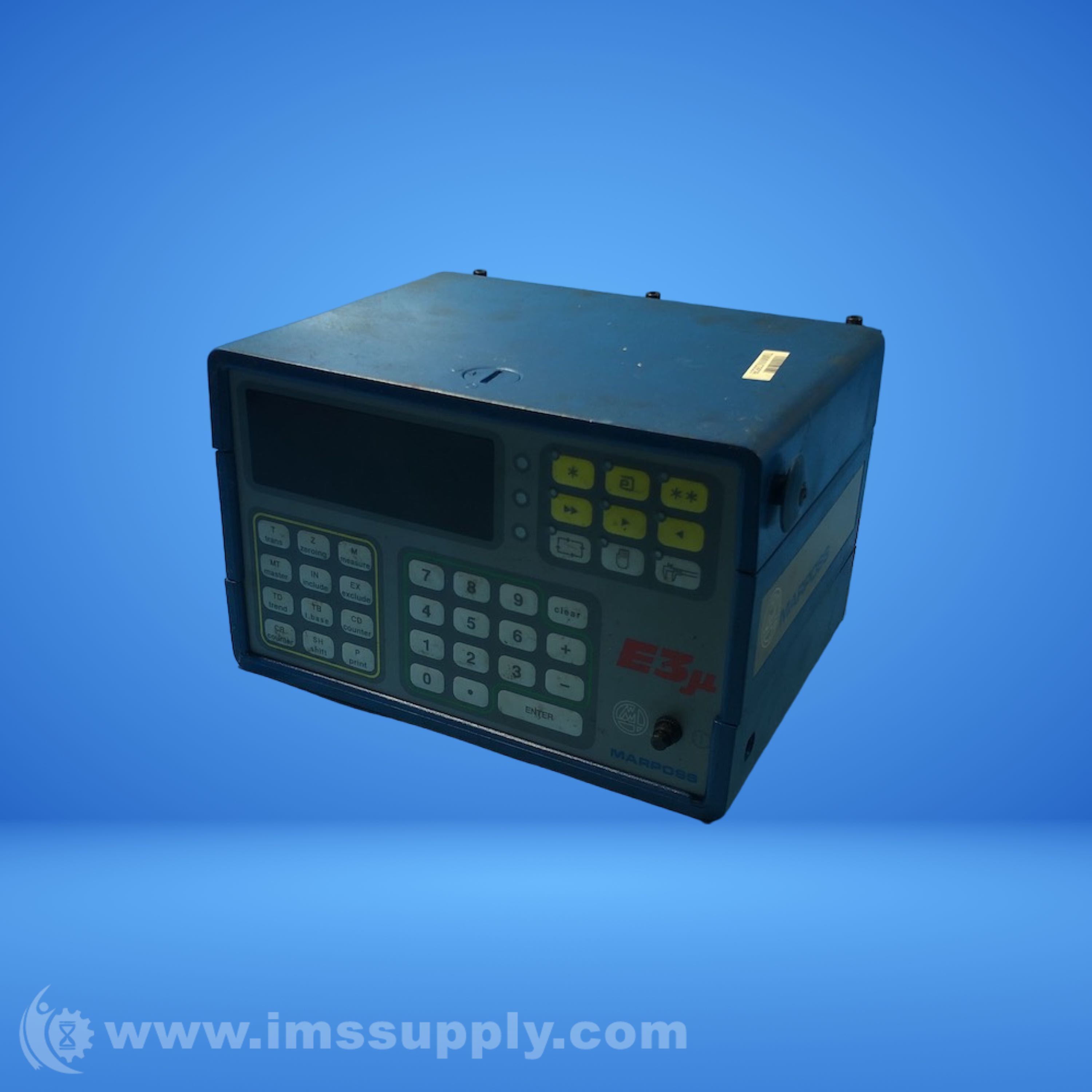 Marposs J8169008553 E3U Digital Gauging Measuring System Display - IMS Supply
