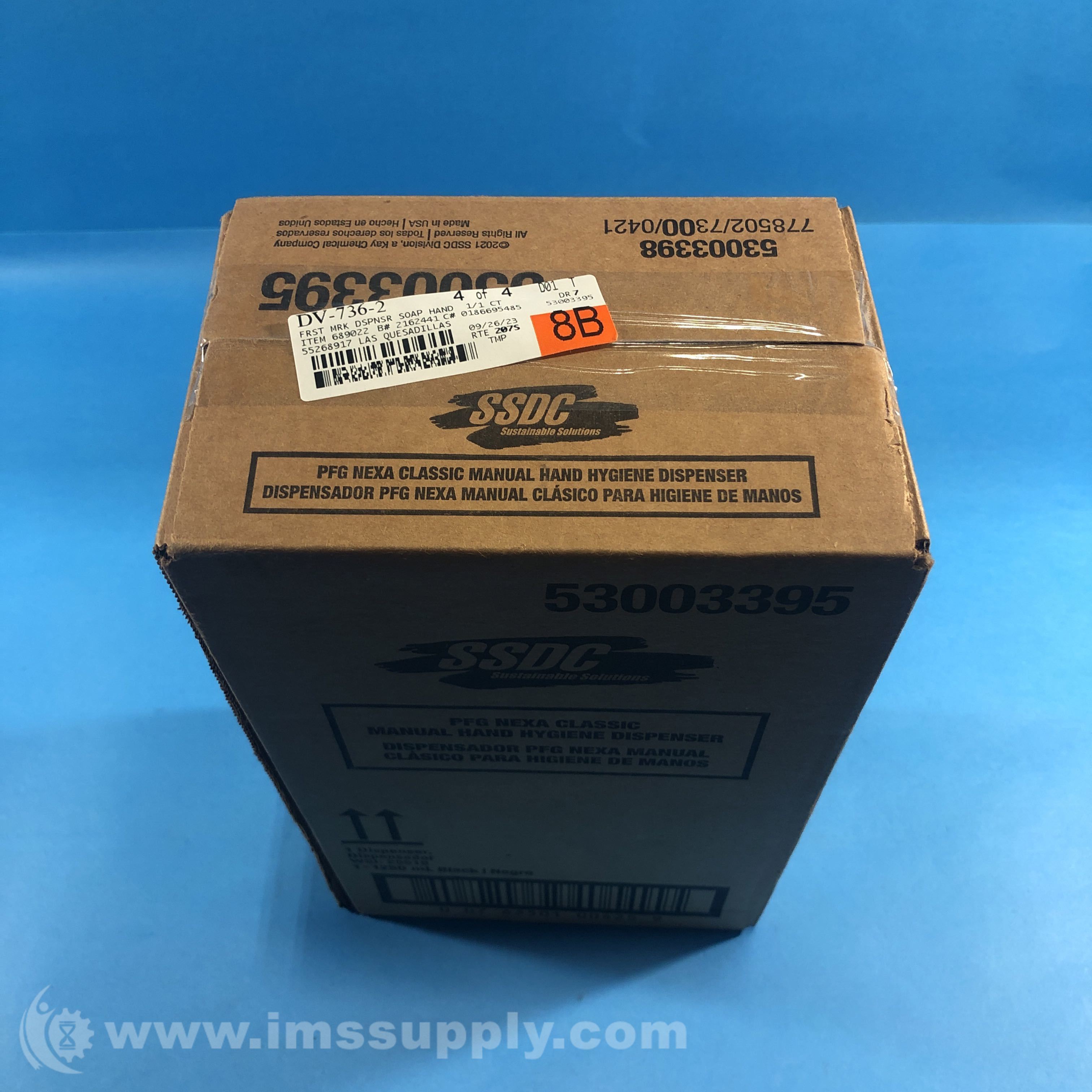 SSDC 53003395 Soap Hand Foam Dispenser, 1250 mL, Black - IMS Supply