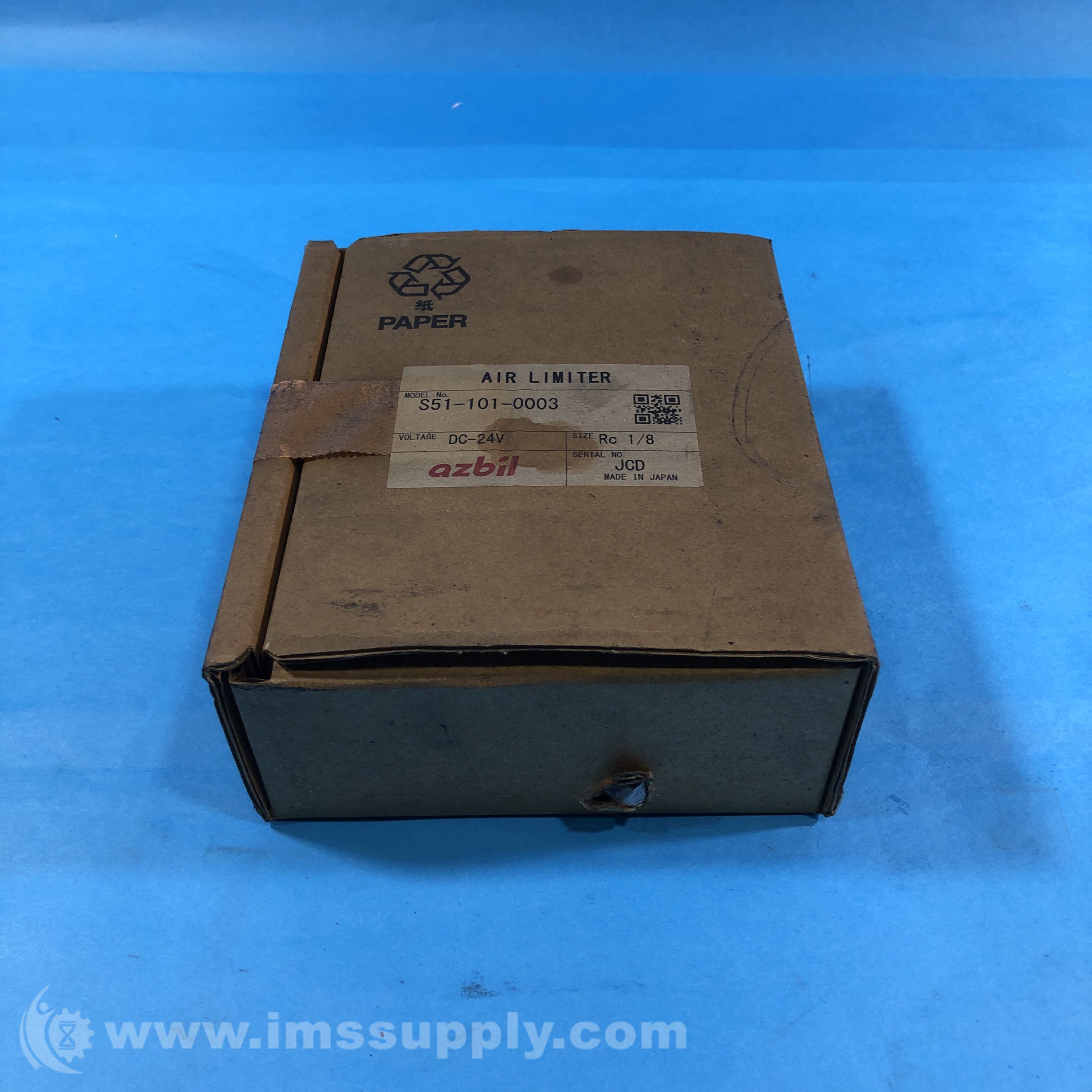 Azbil S51-101-0003 Pressure Switch Air Limiter - IMS Supply