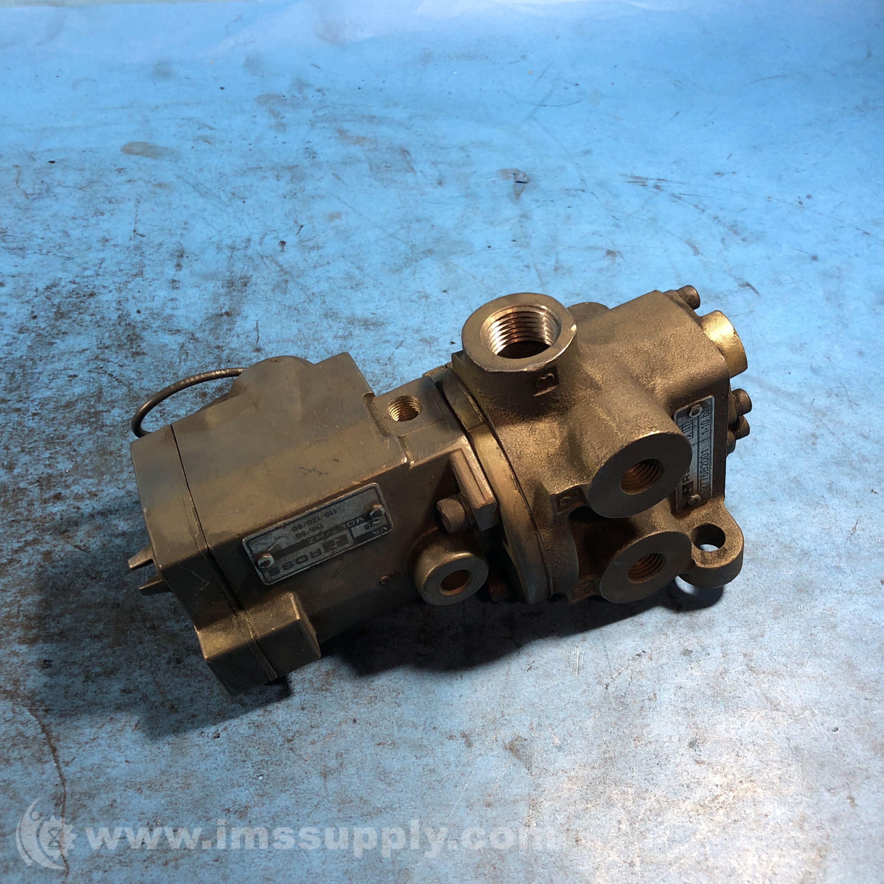 Ross 2776B2001 Solenoid Valve, 1-10 bar - IMS Supply
