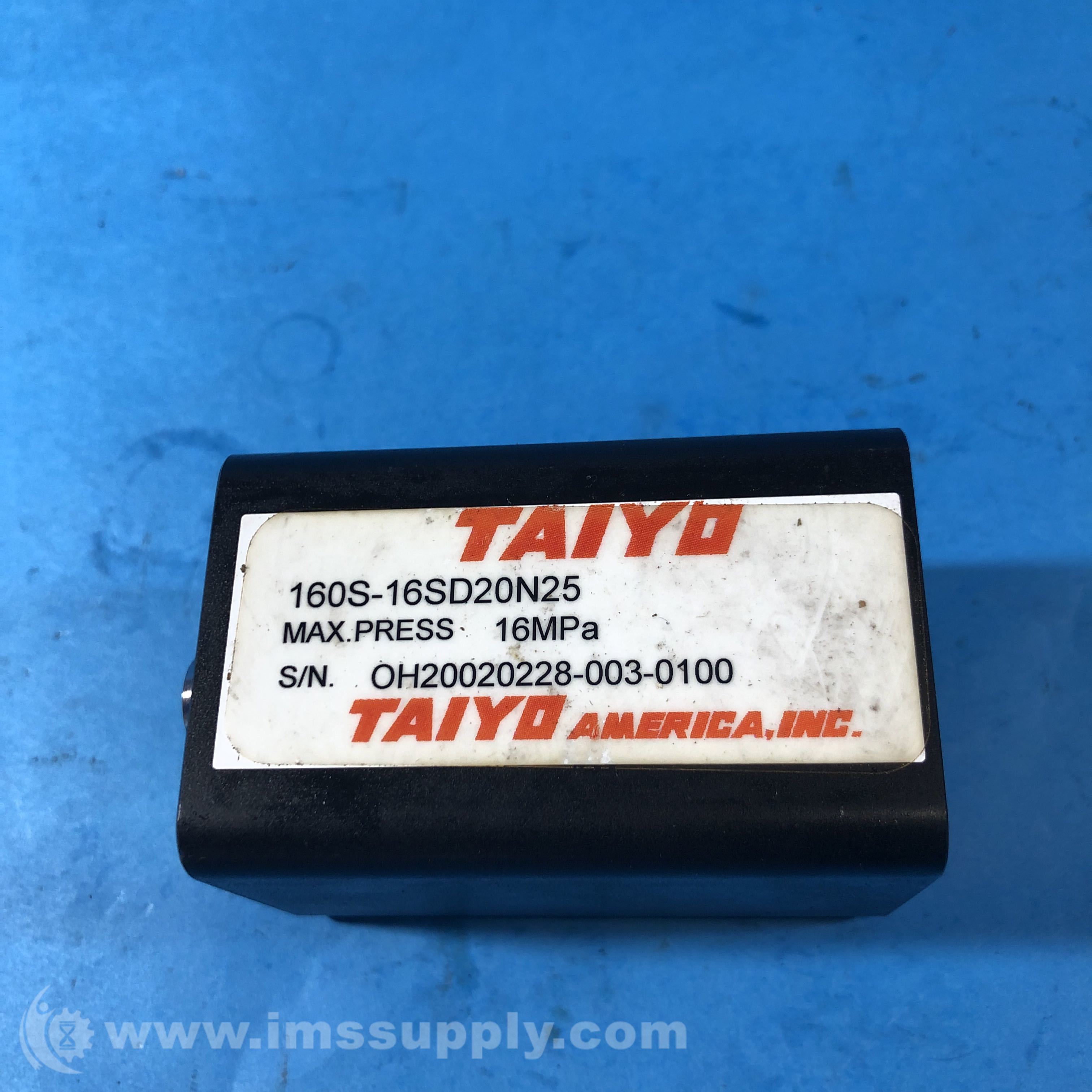 Taiyo 160S-16SD20N25 Hydraulic Cylinder - IMS Supply