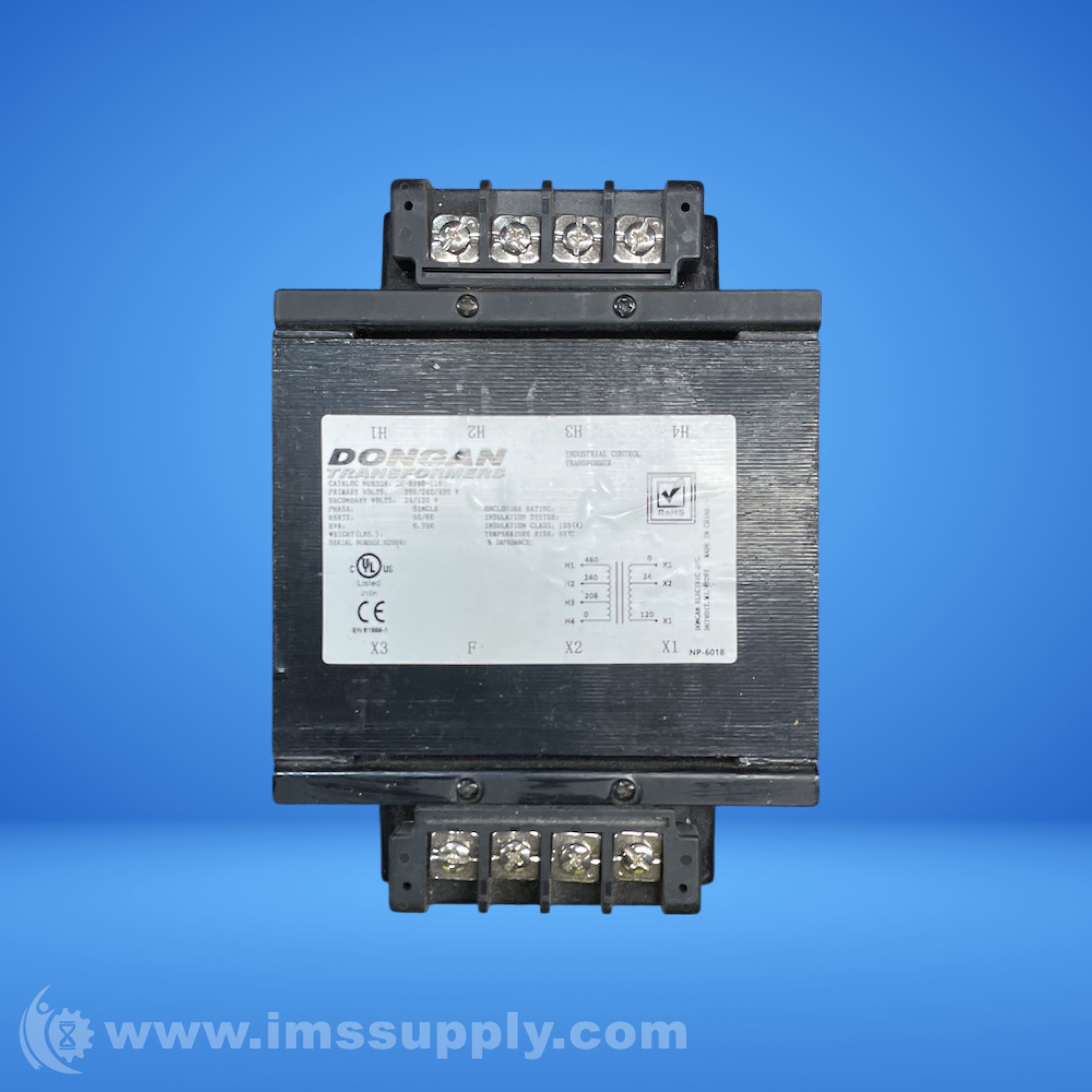 Dongan IC-0750-116 Single Phase Transformer - IMS Supply