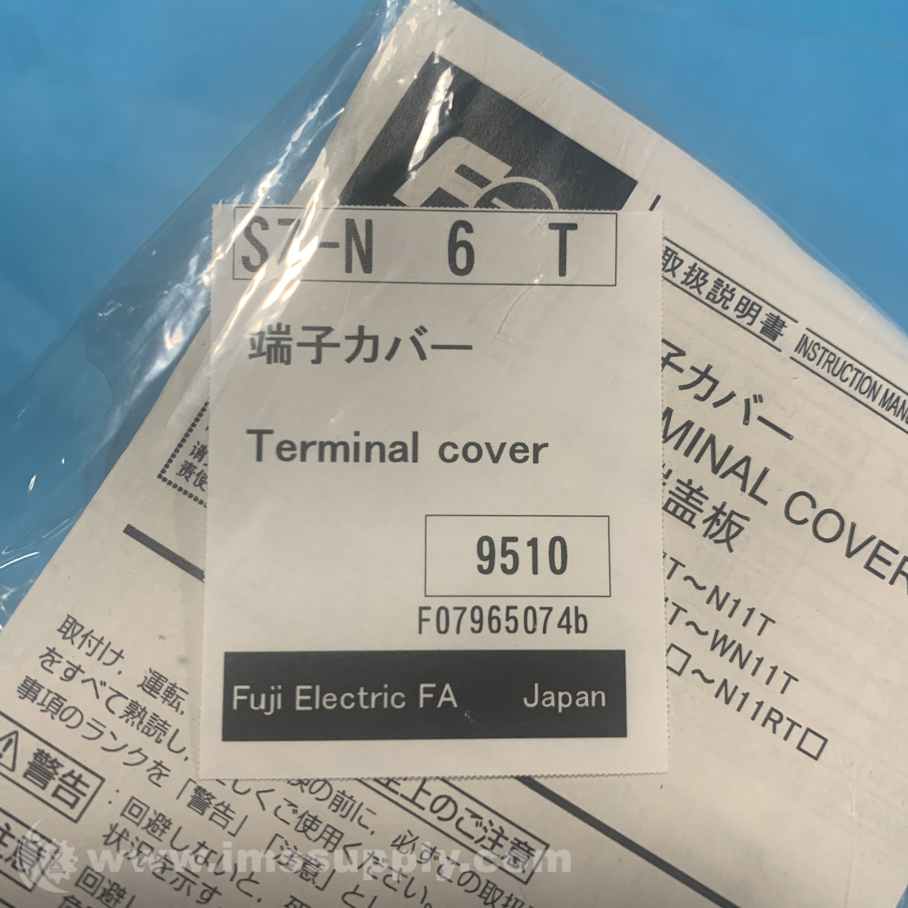 Fuji Electric SZ-N6T Terminal Cover for SC-N6 - IMS Supply