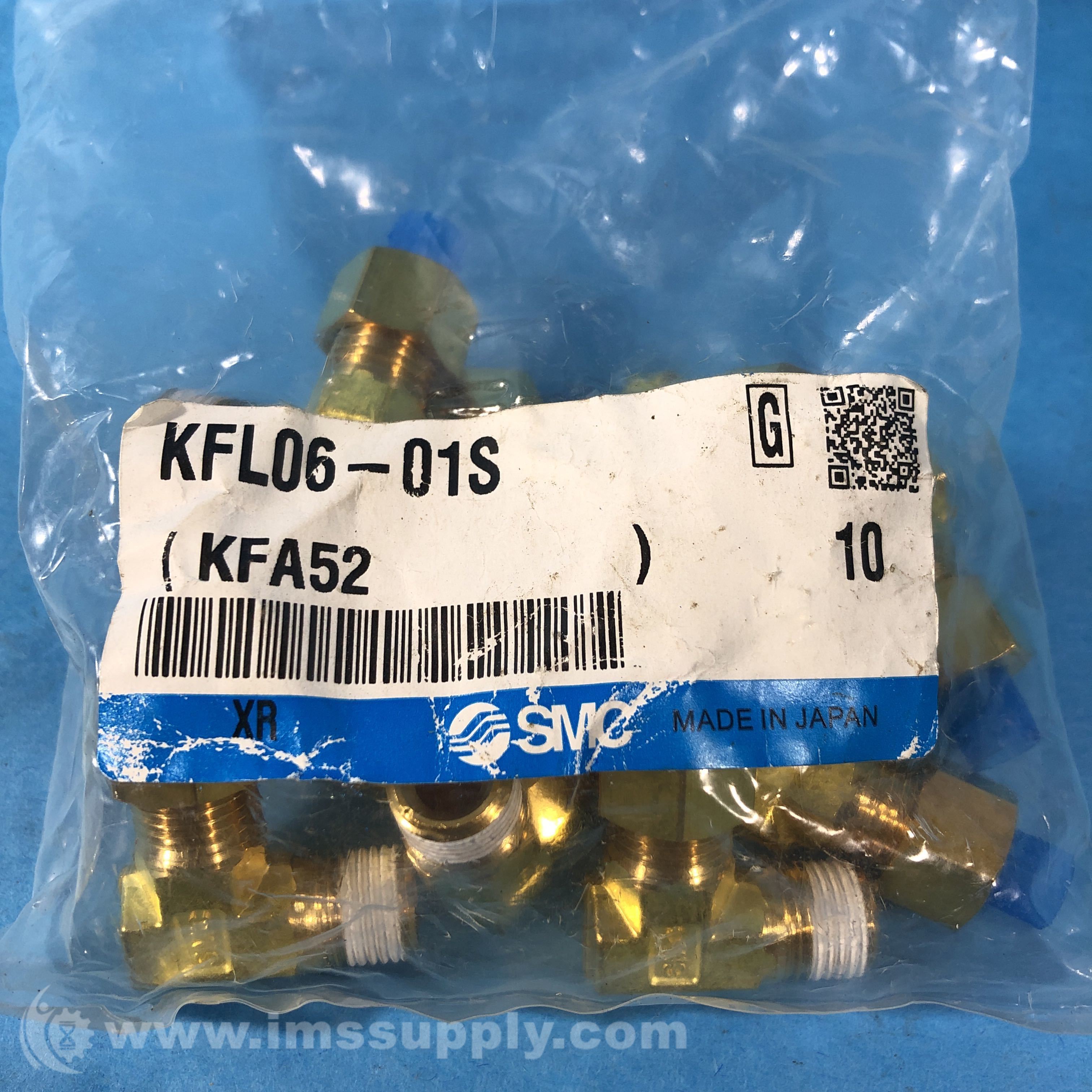 SMC KFL06-01S Bag of 10 Fitting, Male Elbow, KF Insert Fittings - IMS ...