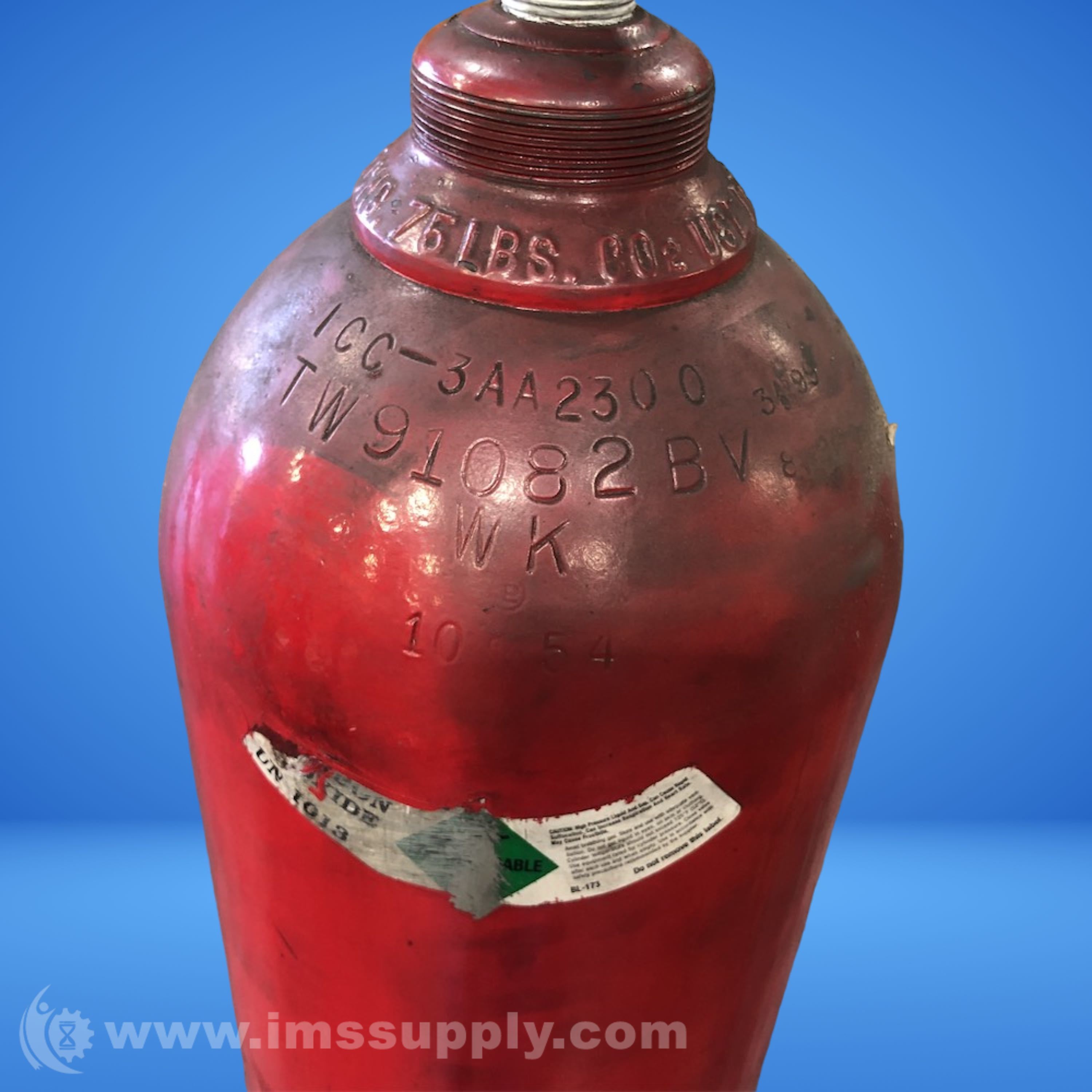 Kidde Fire Systems ICC-3AA2300 Red Fire Suppression Cylinder - IMS Supply