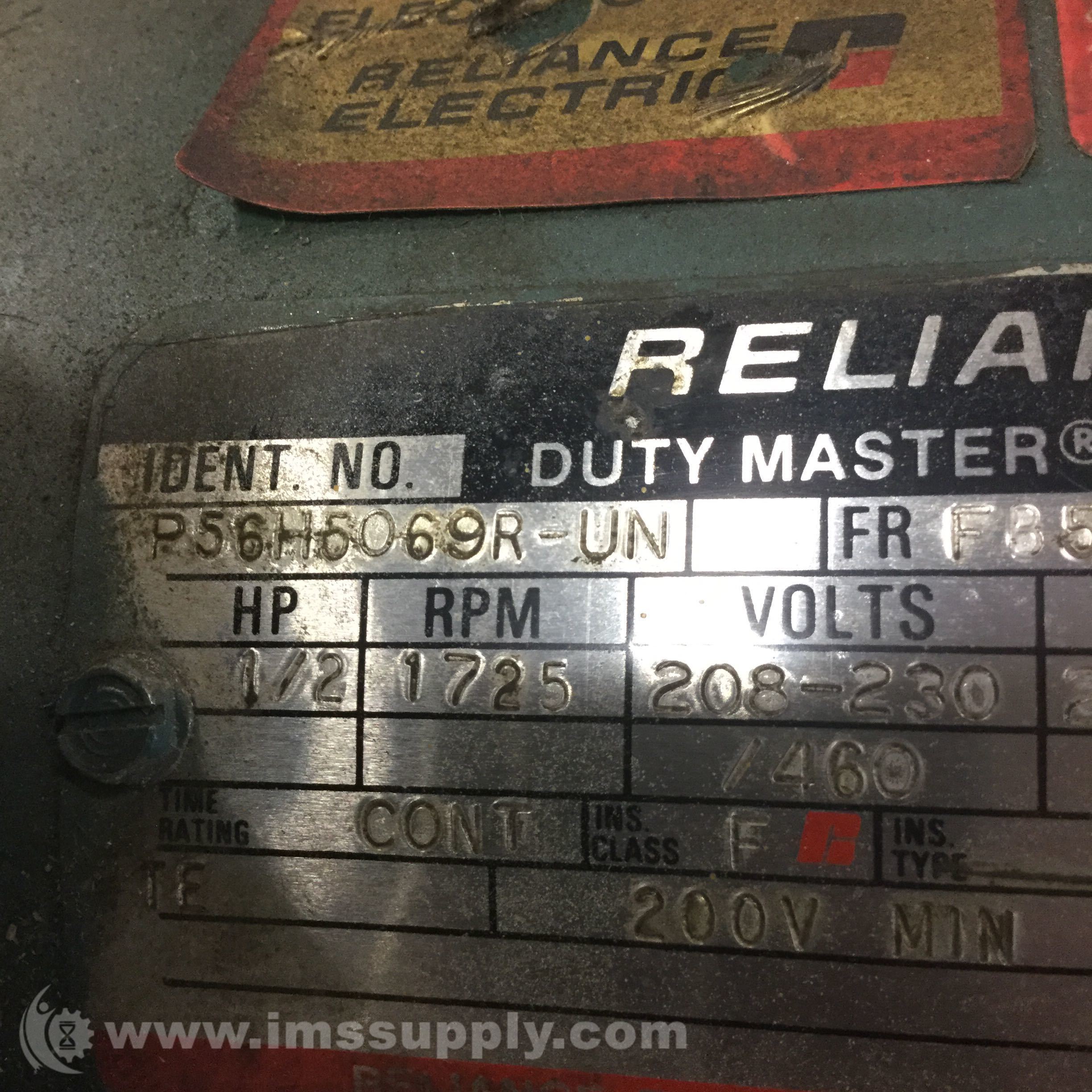 Reliance Electric P56H5069R-UN Duty Master A-C Motor - IMS Supply