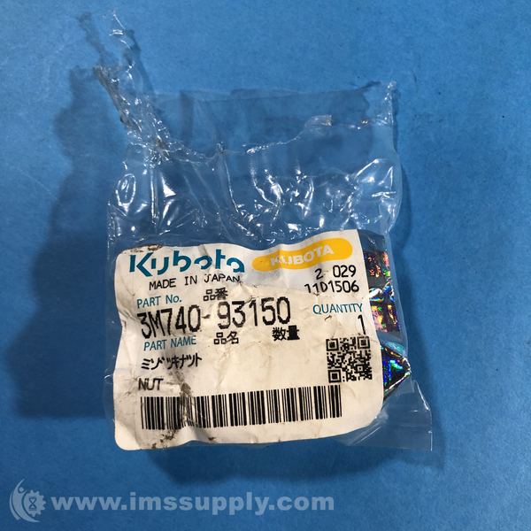 Kubota 3M740-93150 Nut - IMS Supply