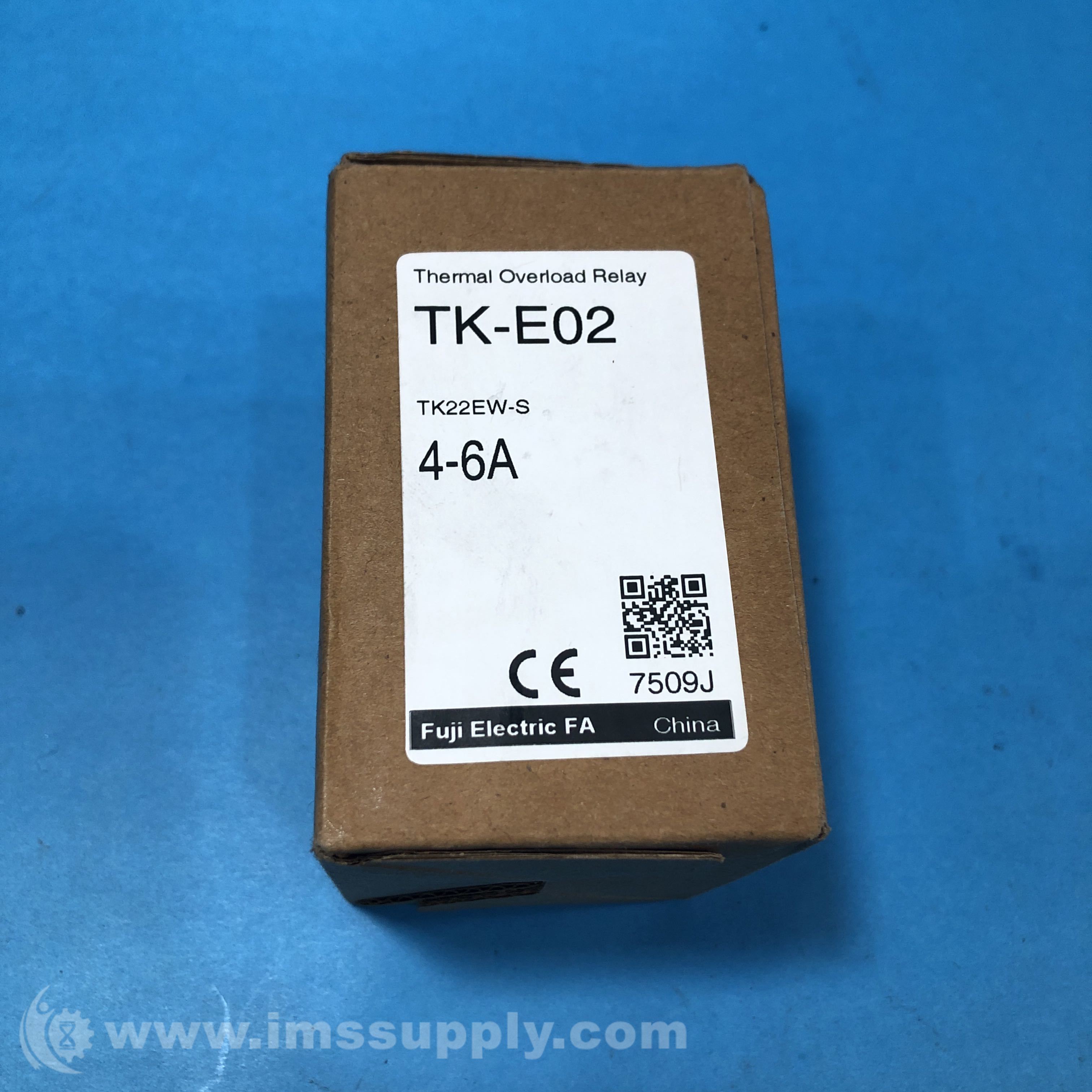 Fuji Electric Co TK-E02 TK22EW-S 4-6A Overload Relay - IMS Supply
