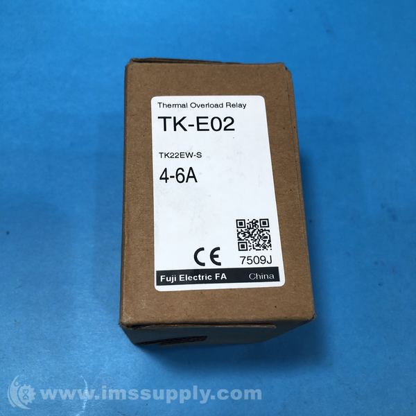 Fuji Electric Co TK-E02 TK22EW-S 4-6A Overload Relay - IMS Supply