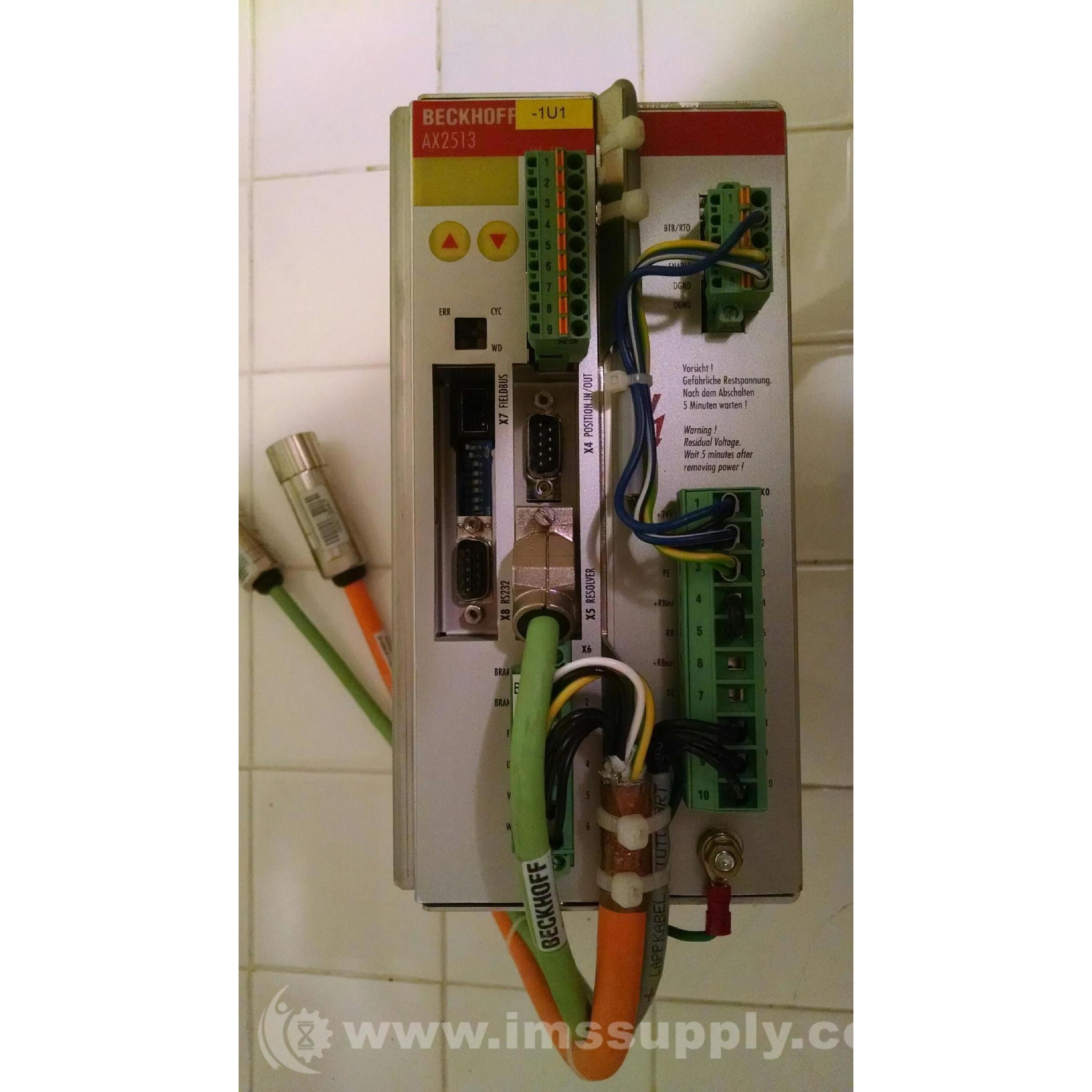 Beckhoff AX2513 B900 Compact Digital Servo Drive Master Module - IMS Supply