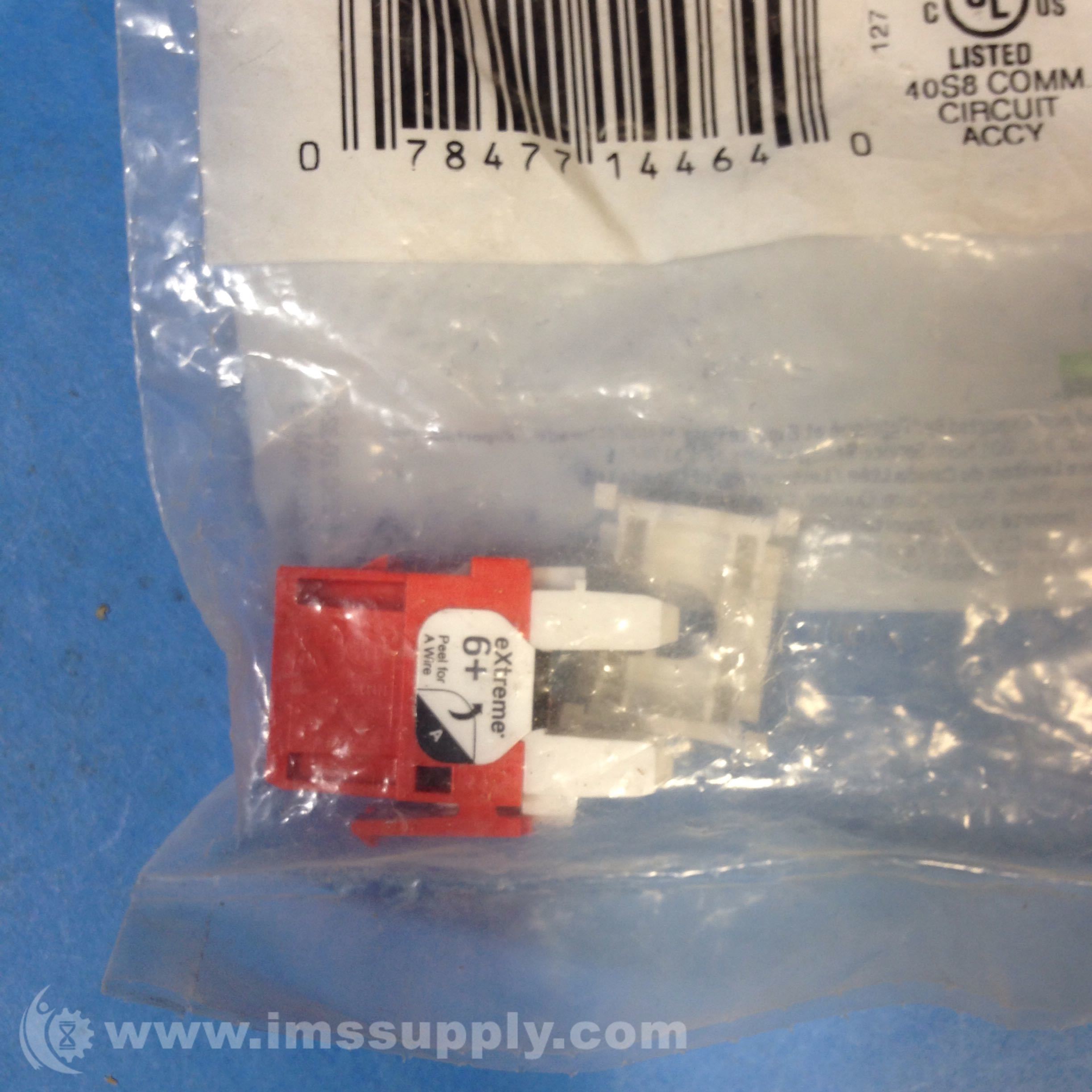 Leviton 61110-RO6 Cat 6 QuickPort Jack - IMS Supply