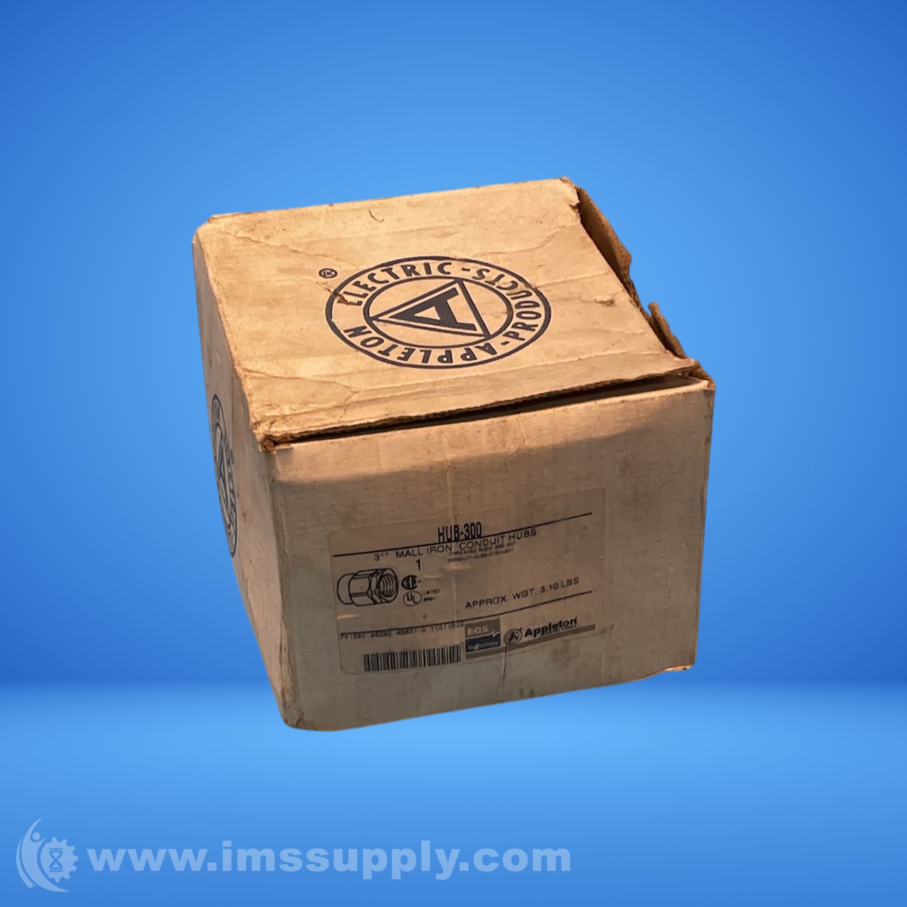 Appleton HUB-300 3 inch Mall Iron Conduit Hub - IMS Supply