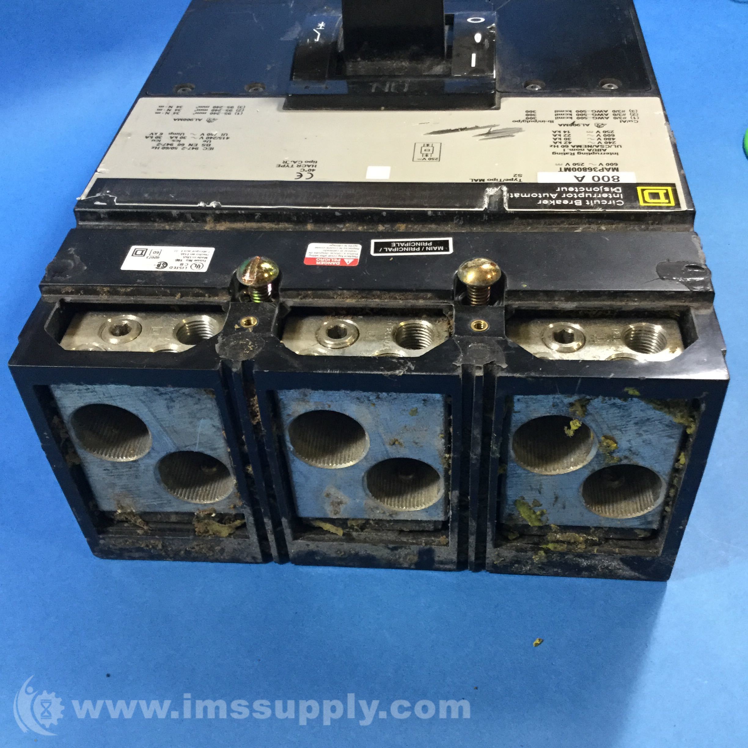 Square D MAP36800MT Molded Case Circuit Breaker 600V 800A - IMS Supply
