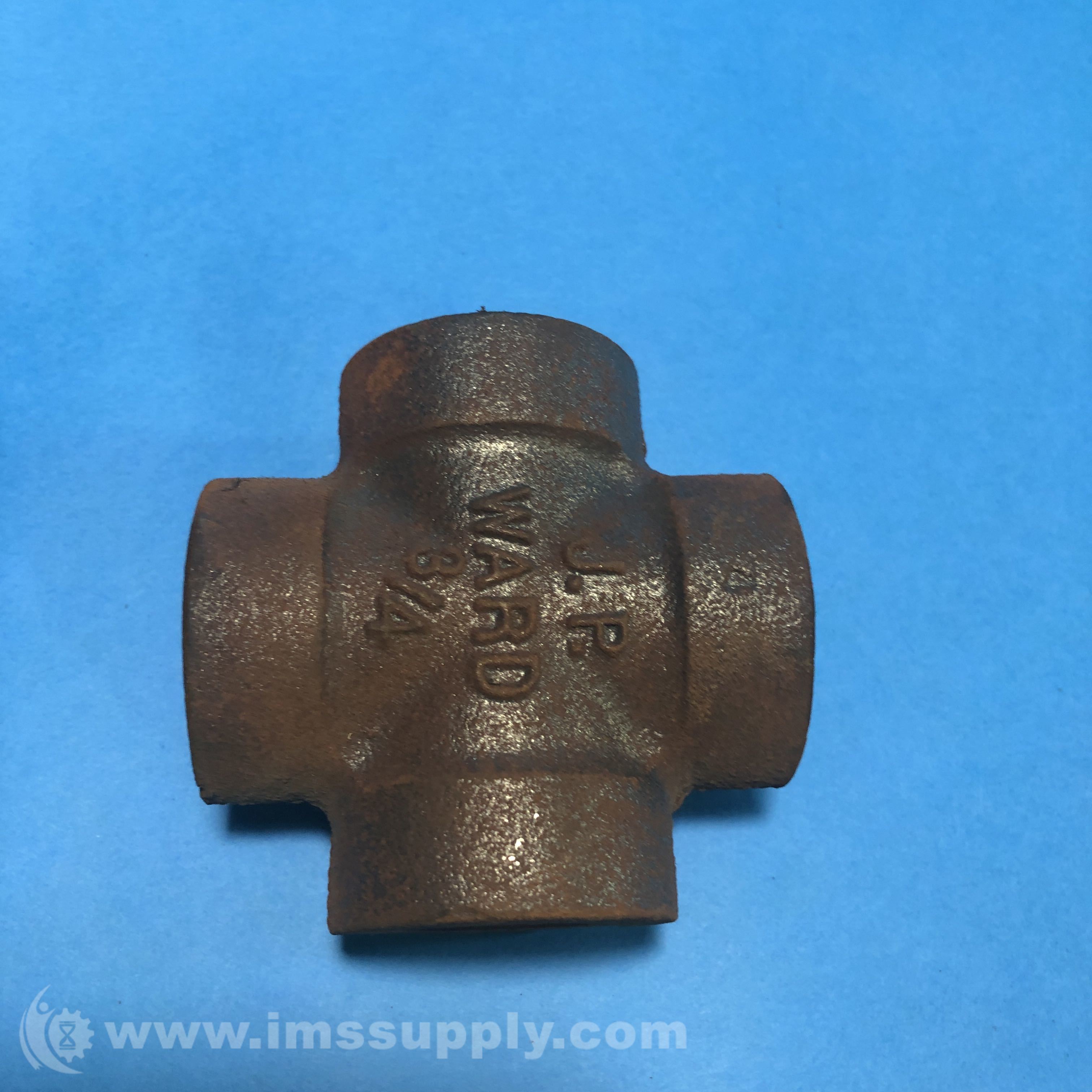 Ward 3/4 Cross Coupling Fitting, 3/4 Steel, Cast Iron - IMS Supply
