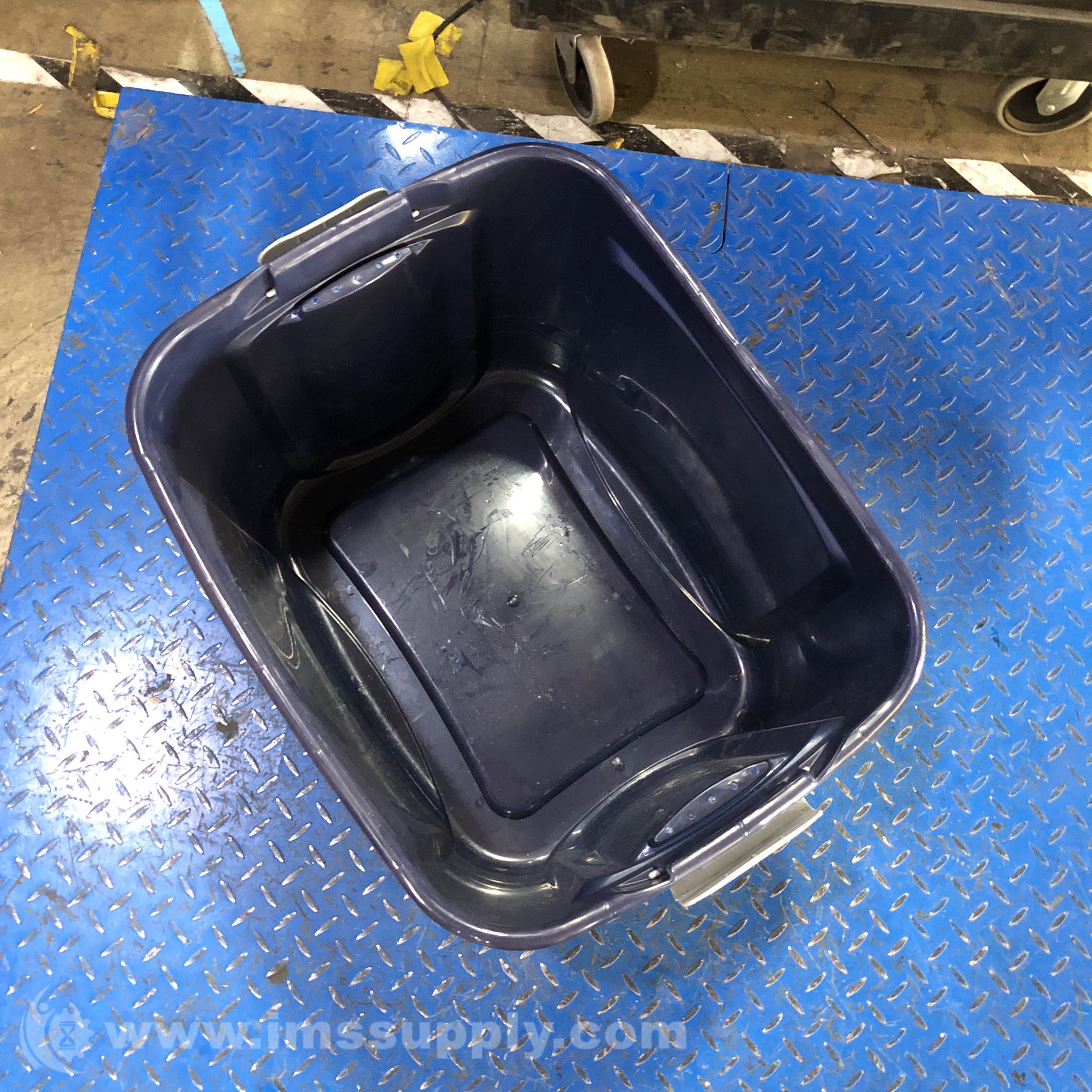 Bella Storage Solution Blue 19 Gallon Locking Storage Bin - IMS Supply