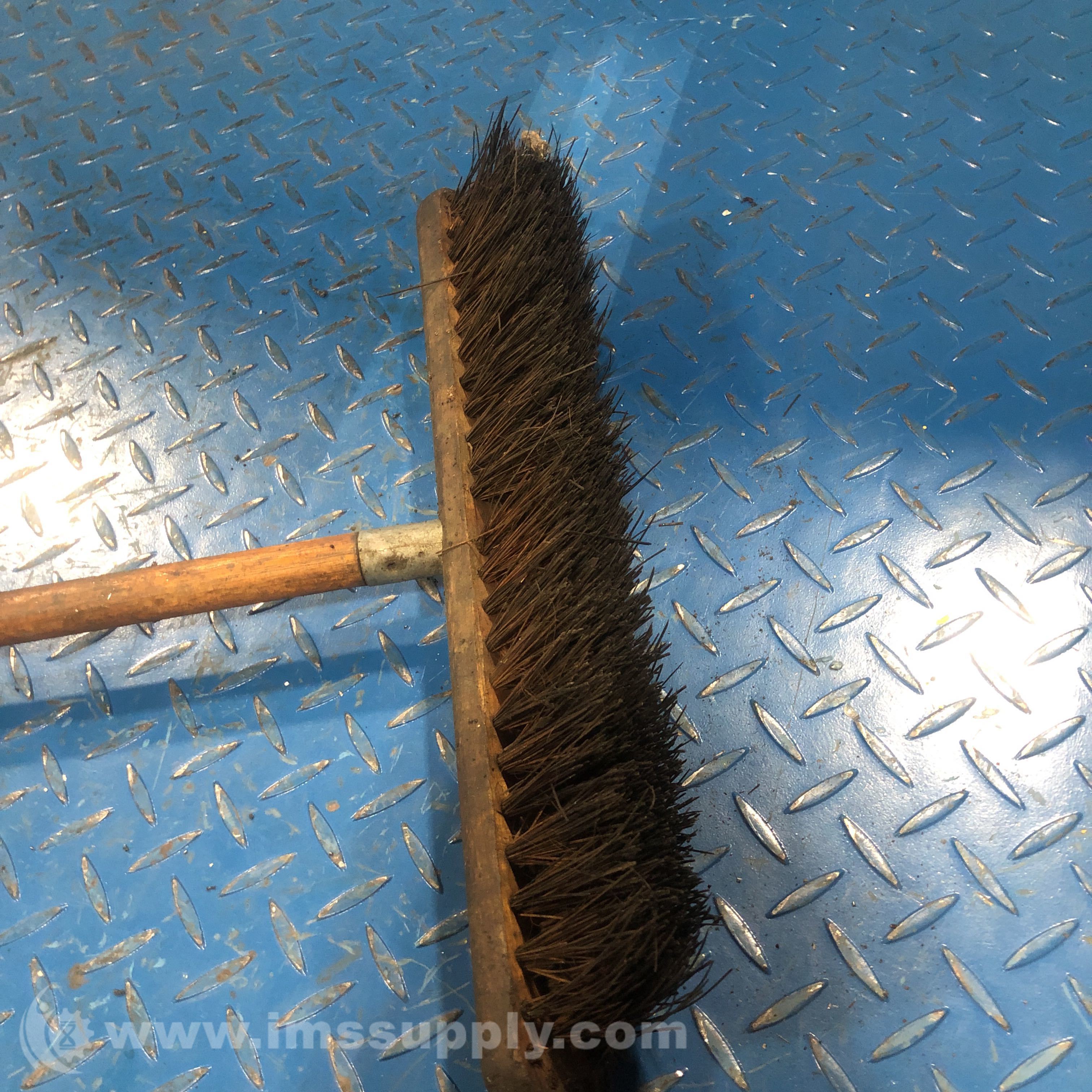 63 LG x 18 WD Wood Handle Push Broom - IMS Supply