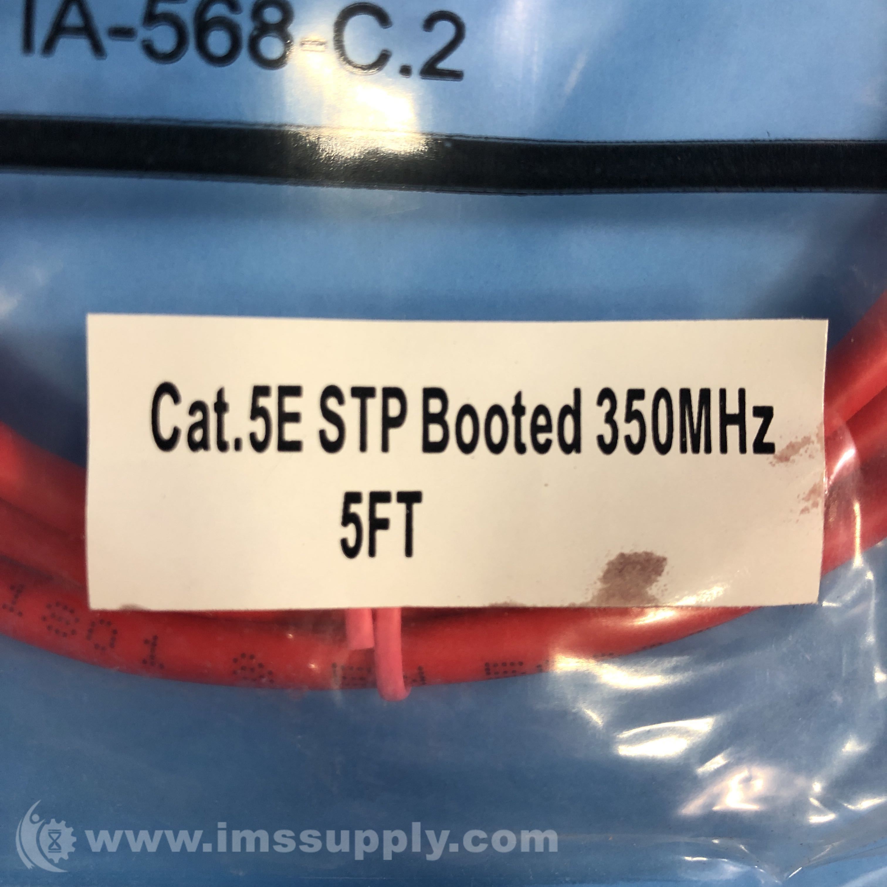 CAT.5E STP Booted 350 MHz 5ft UTP Cable with Molded Boot - IMS Supply