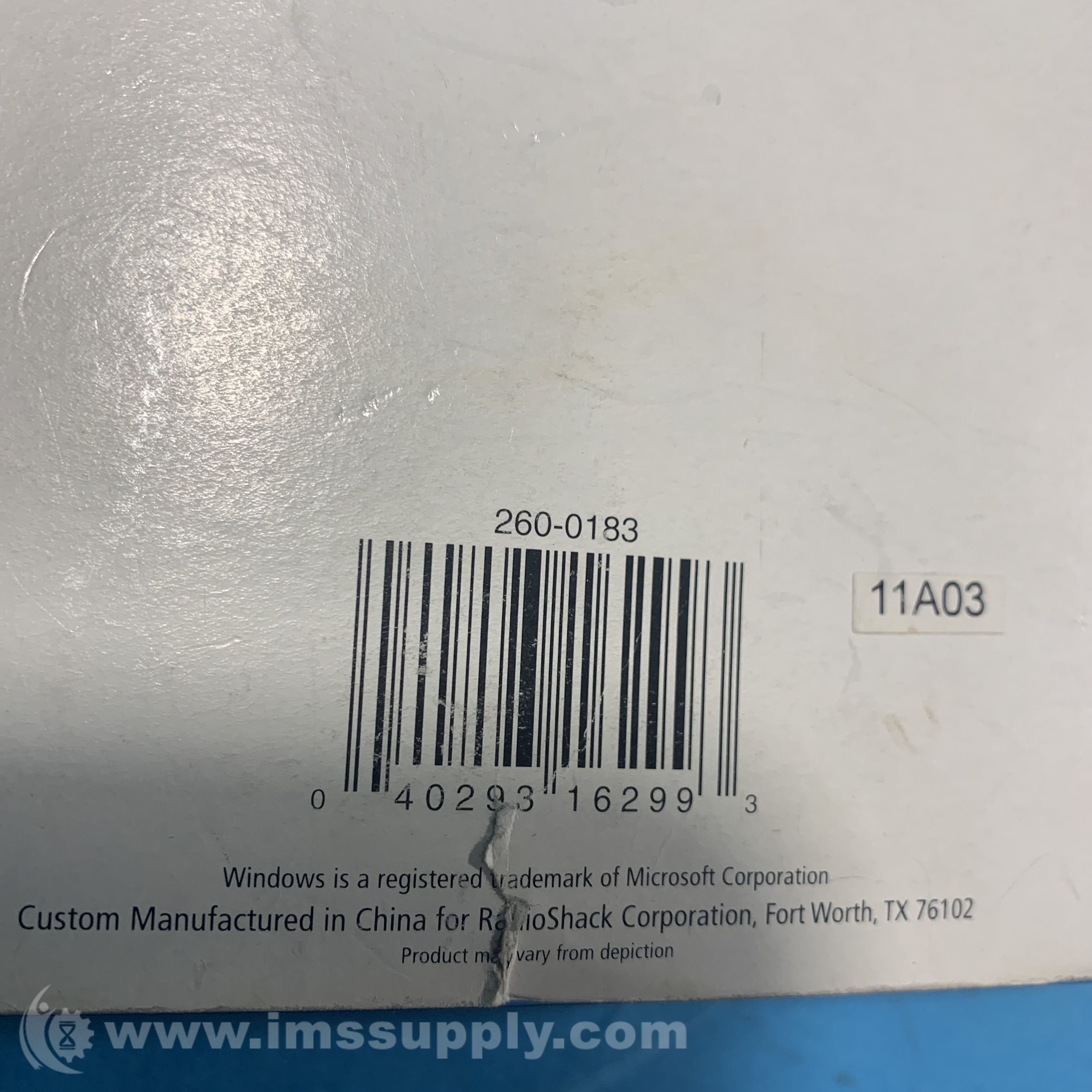 Radio Shack 260-0183 USB to Serial Port Cable, 6ft (1.8m) - IMS Supply