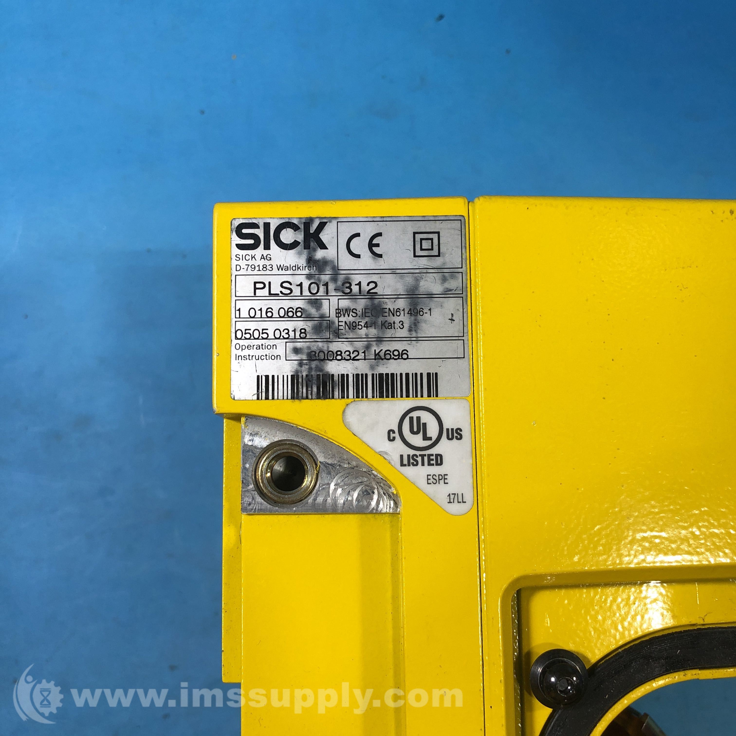 Sick PLS101-312 Proximity Safety Laser Scanner - IMS Supply