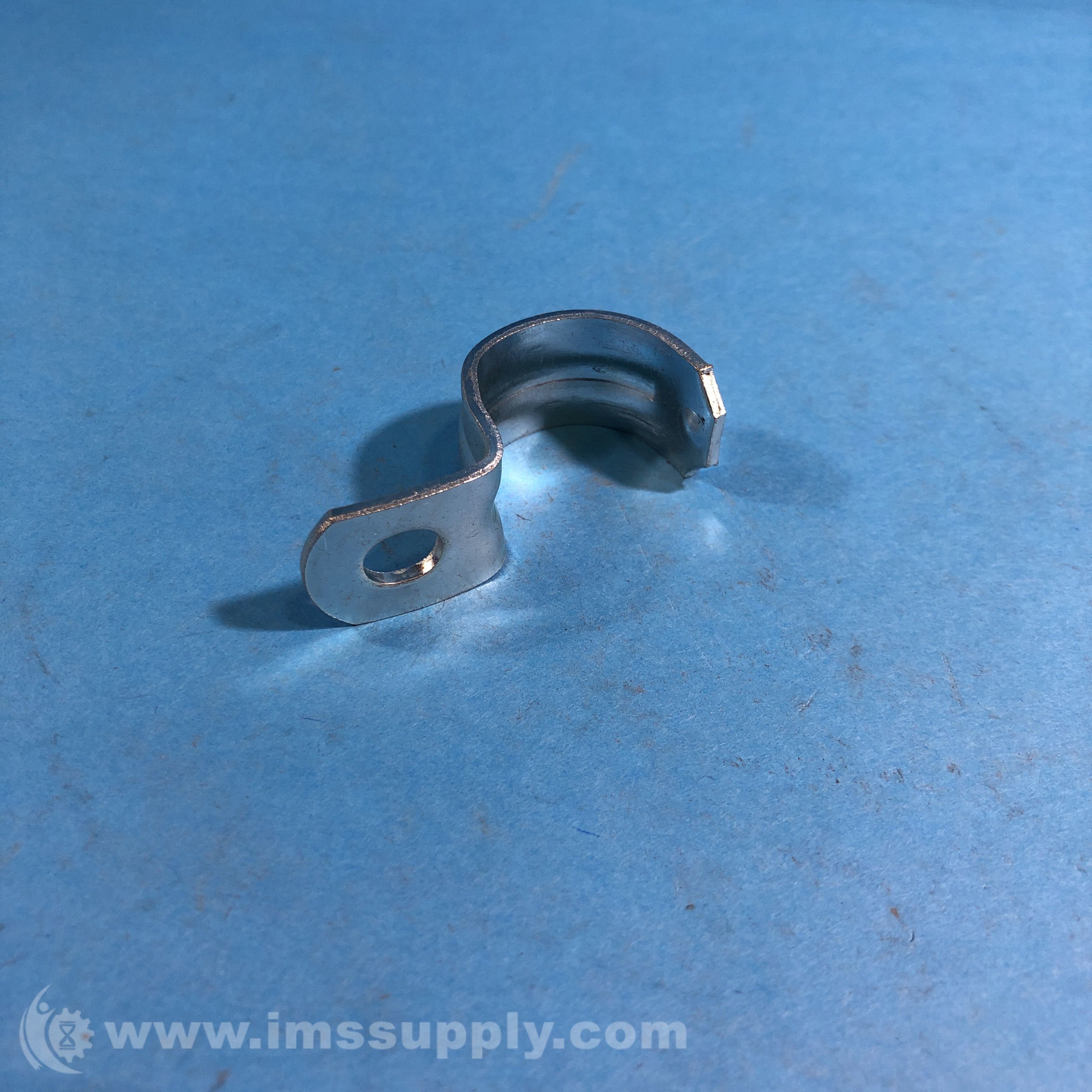 Emt Clip Conduit Strap Bracket, Silver Color, 1 Mounting Hole - IMS Supply