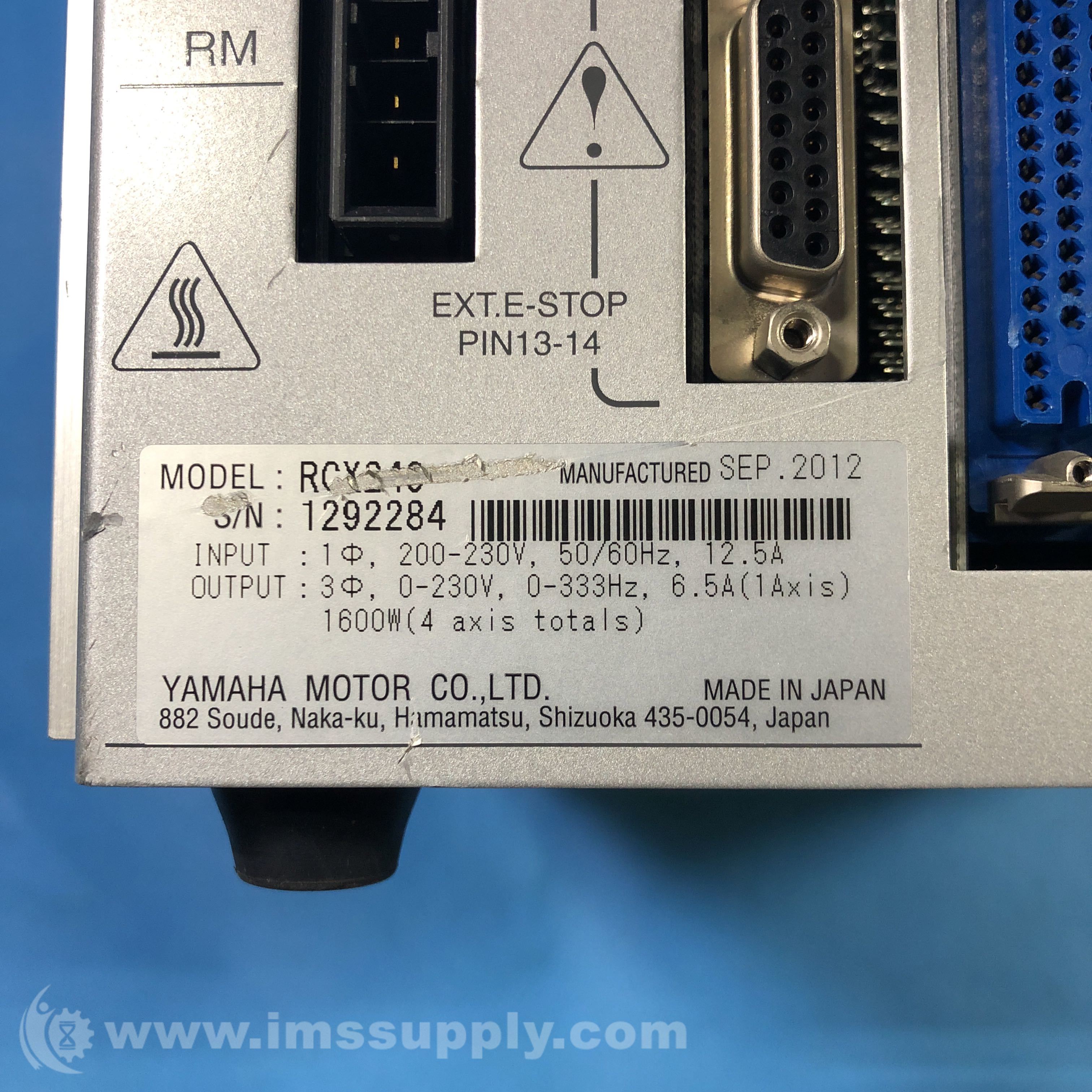 Yamaha RCX240 Robot Controller - IMS Supply