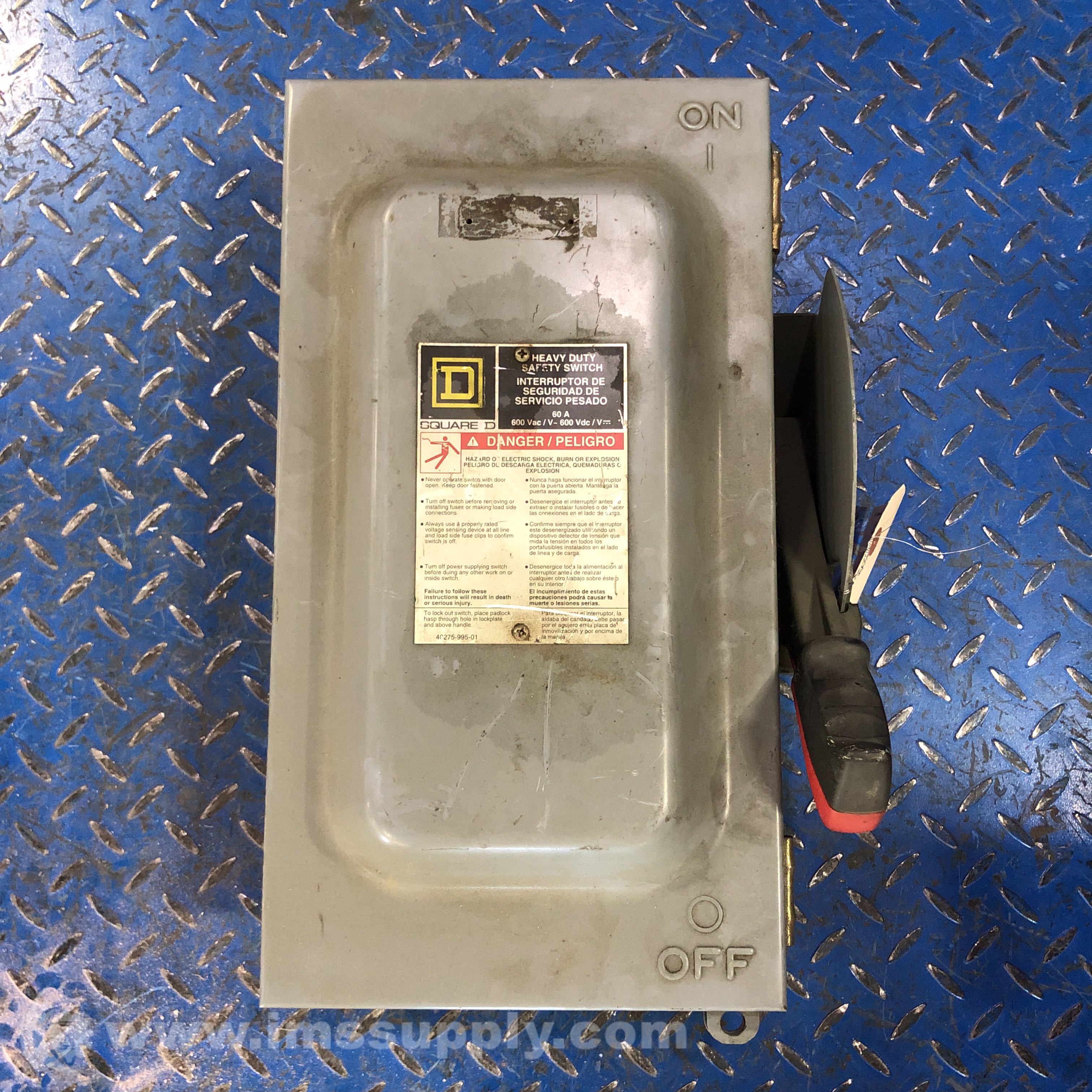 Square D HU362AWK Series F06 Single Throw Saftey Switch - IMS Supply