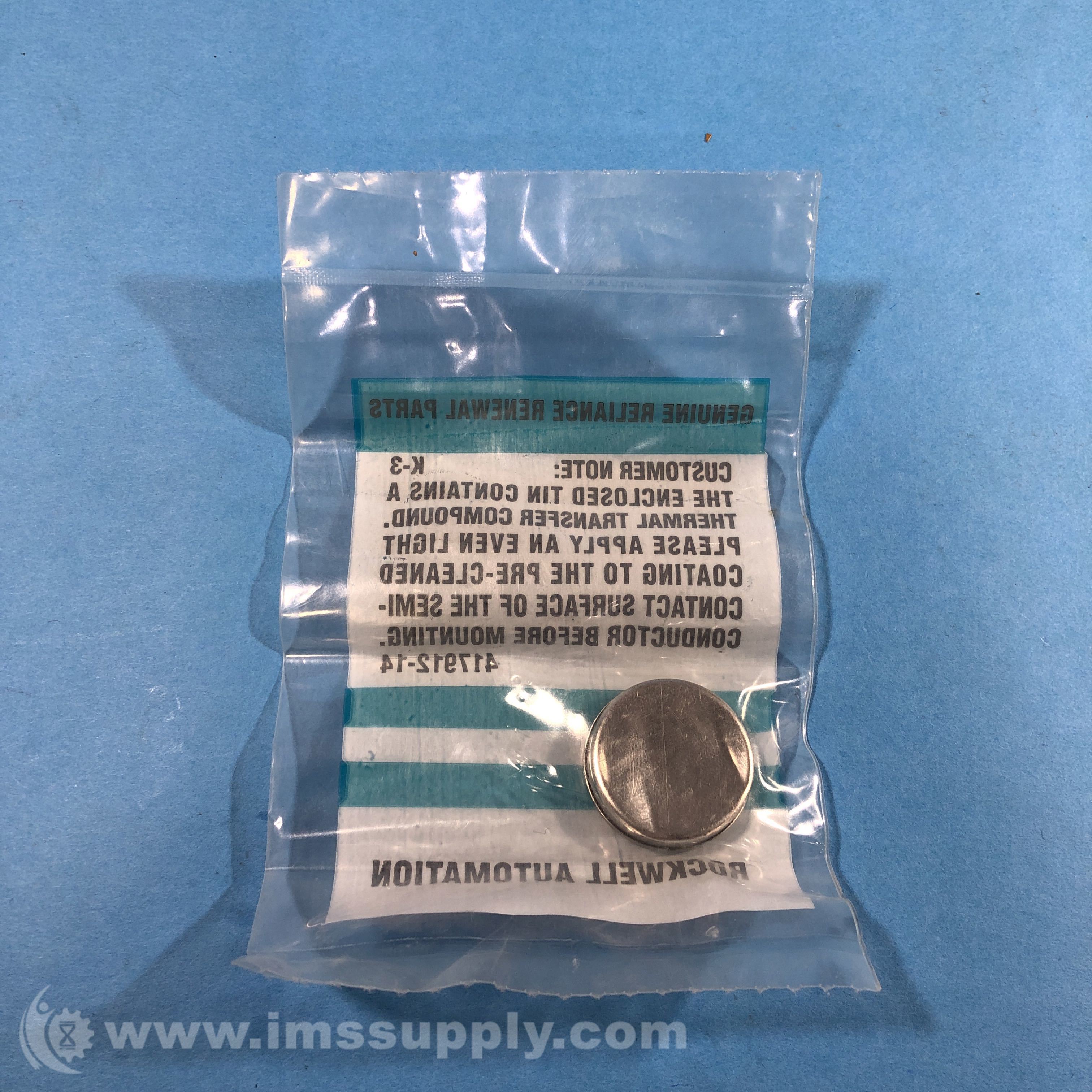 Rockwell Automation 417912-14 Thermal Transfer Compound - IMS Supply