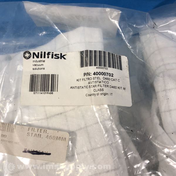 Nilfisk 40000702 Filter, 14-31/32 L, 18-1/2 W, 5-1/2 H - IMS Supply