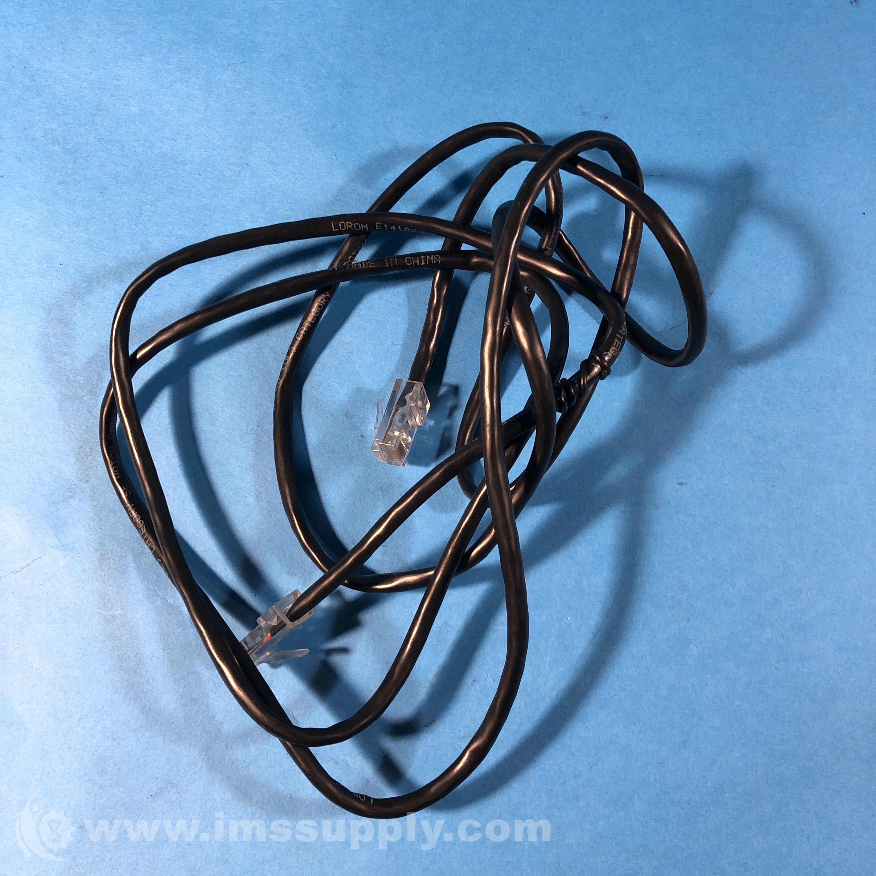 Lorom Industrial Co. E141823-6 Black Ethernet Cable - IMS Supply