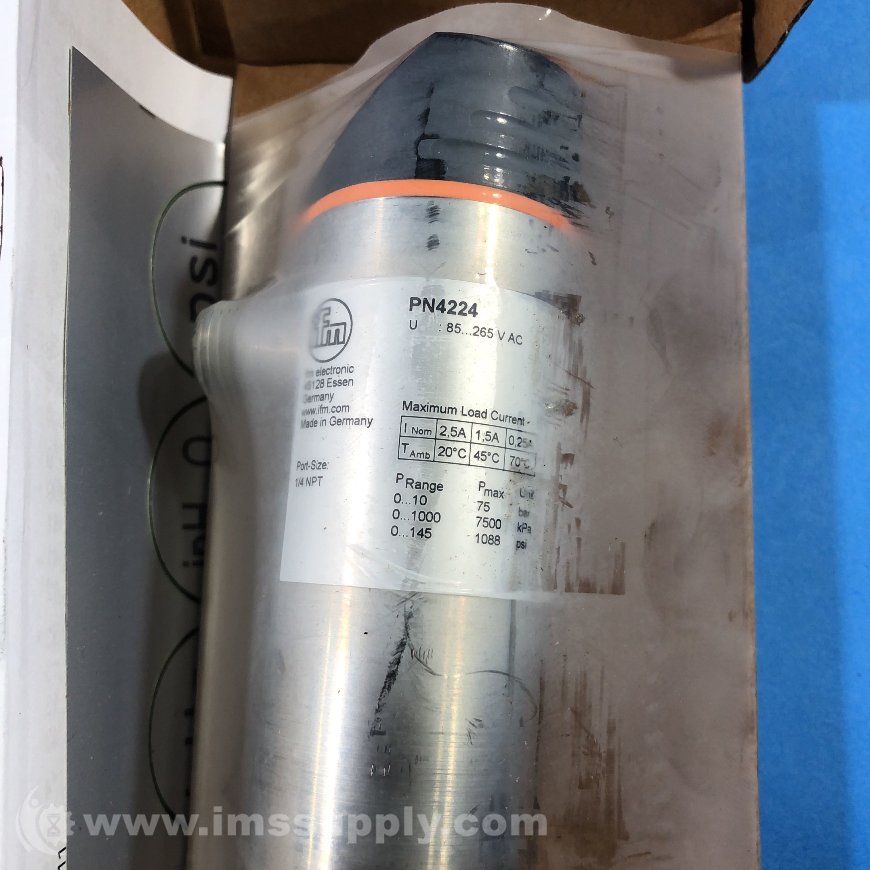 IFM Efector PN4224 Pressure Sensor with Display - IMS Supply